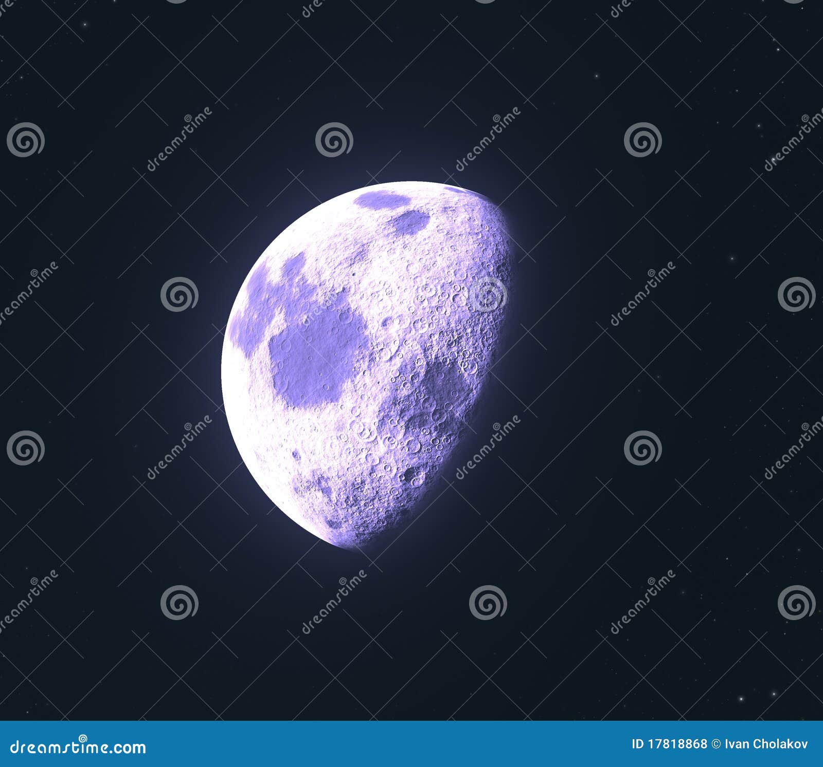 Glowing moon stock illustration. Illustration of moon - 17818868