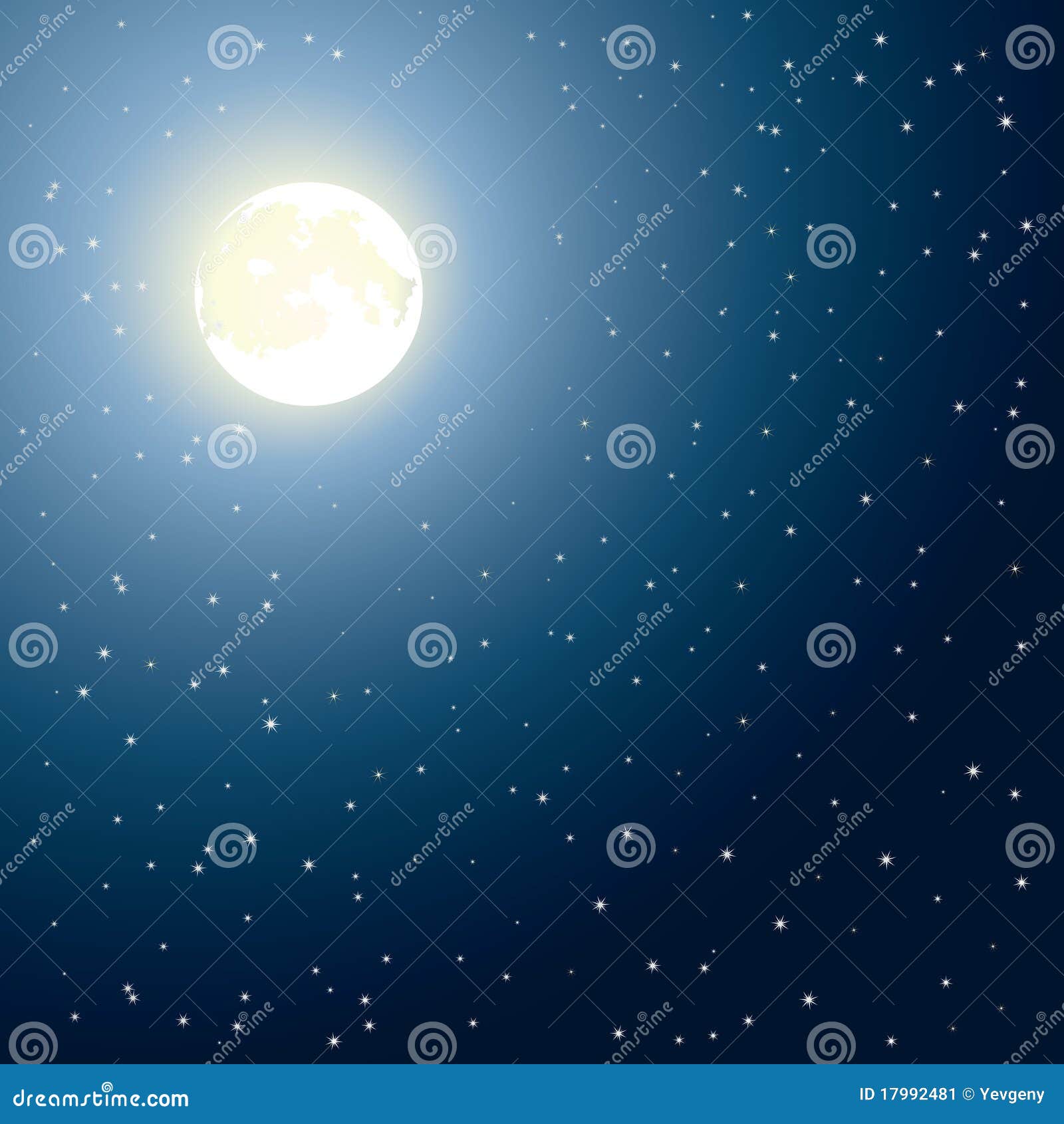 Glowing moon stock vector. Illustration of light, abstract - 17992481