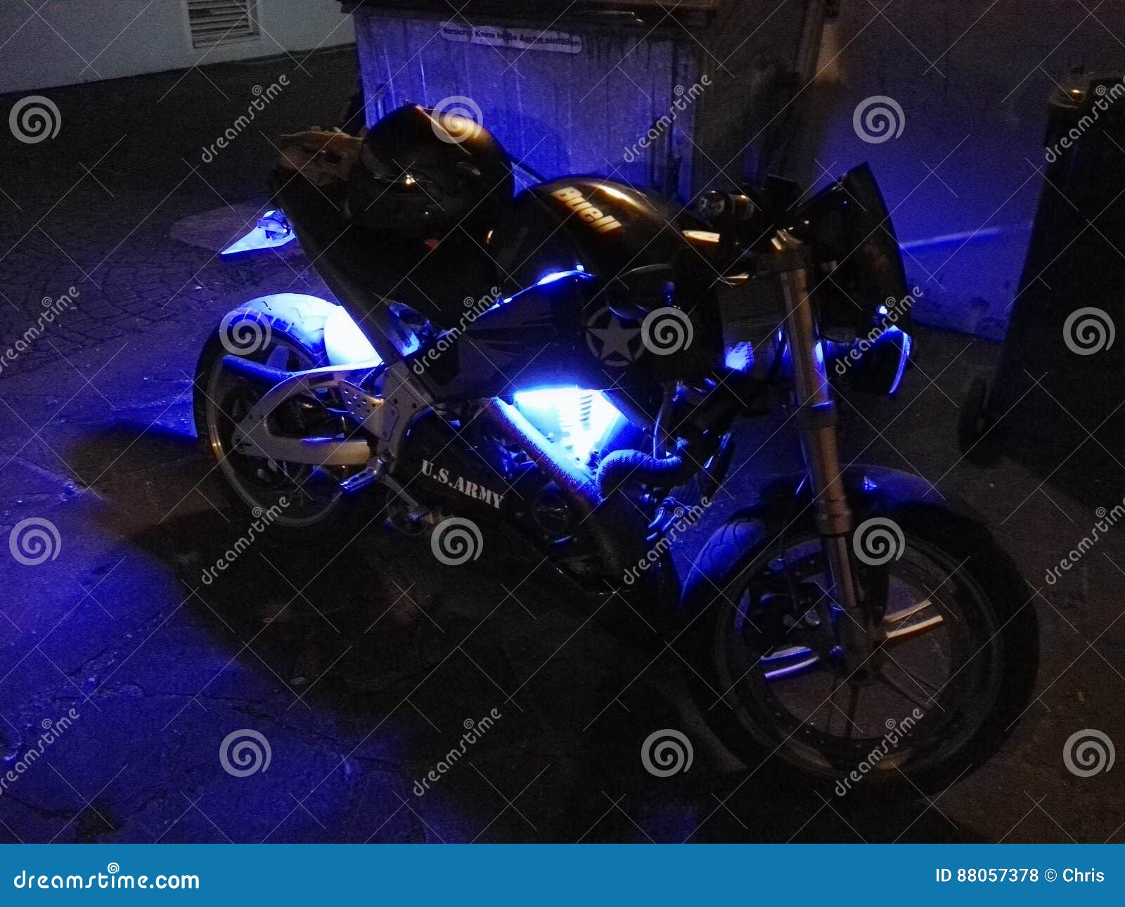 Glowing motorcycle editorial stock photo. Image of amazing - 88057378
