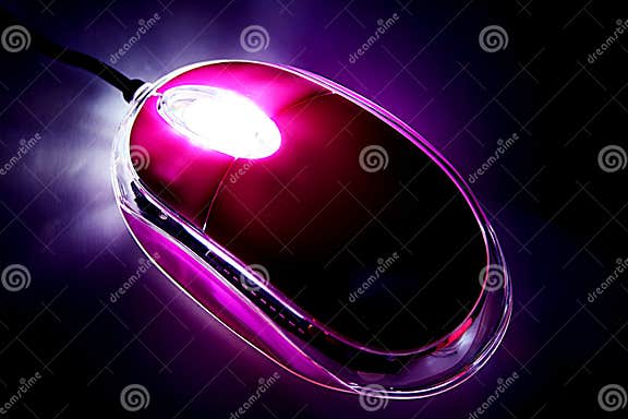 Glowing Mouse stock photo. Image of color, smart, fashion - 9585918
