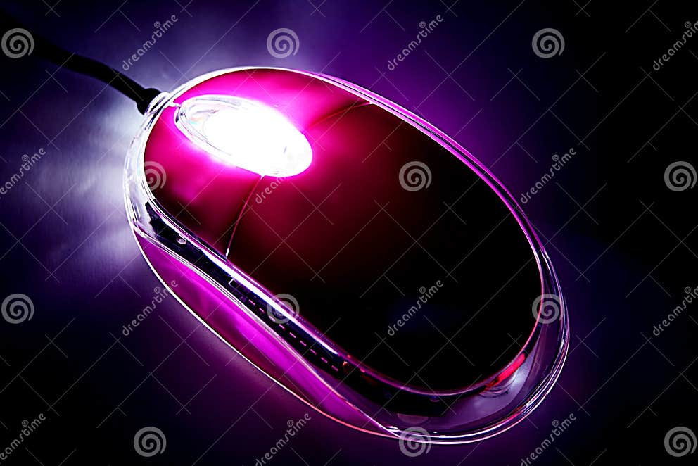 Glowing Mouse stock photo. Image of color, smart, fashion - 9585918