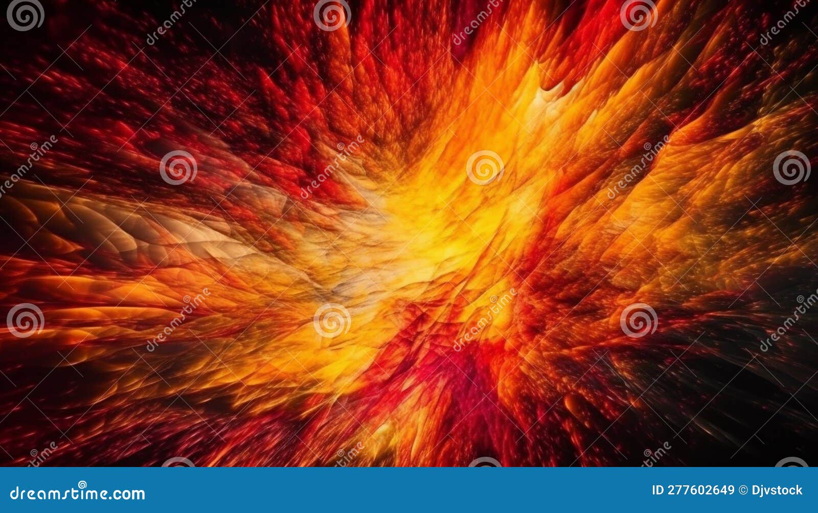 Glowing Multi Colored Flames Flow in Abstract Space Generated by AI ...