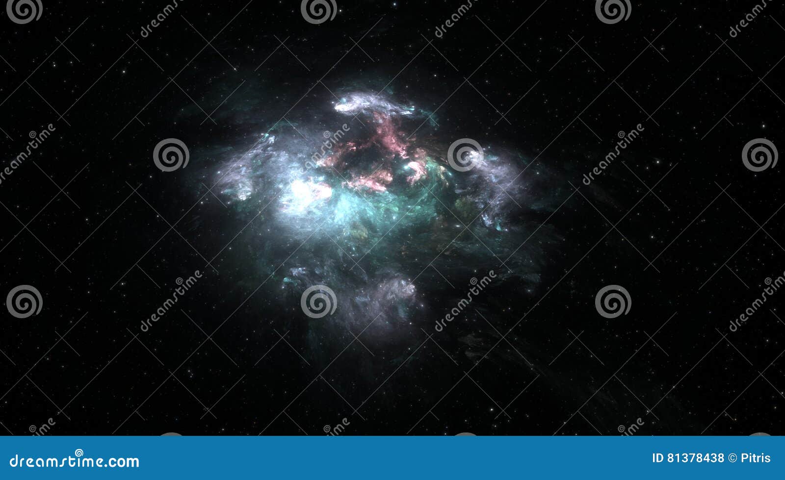 Glowing Nebula is the Remnant of a Supernova Explosion Stock ...