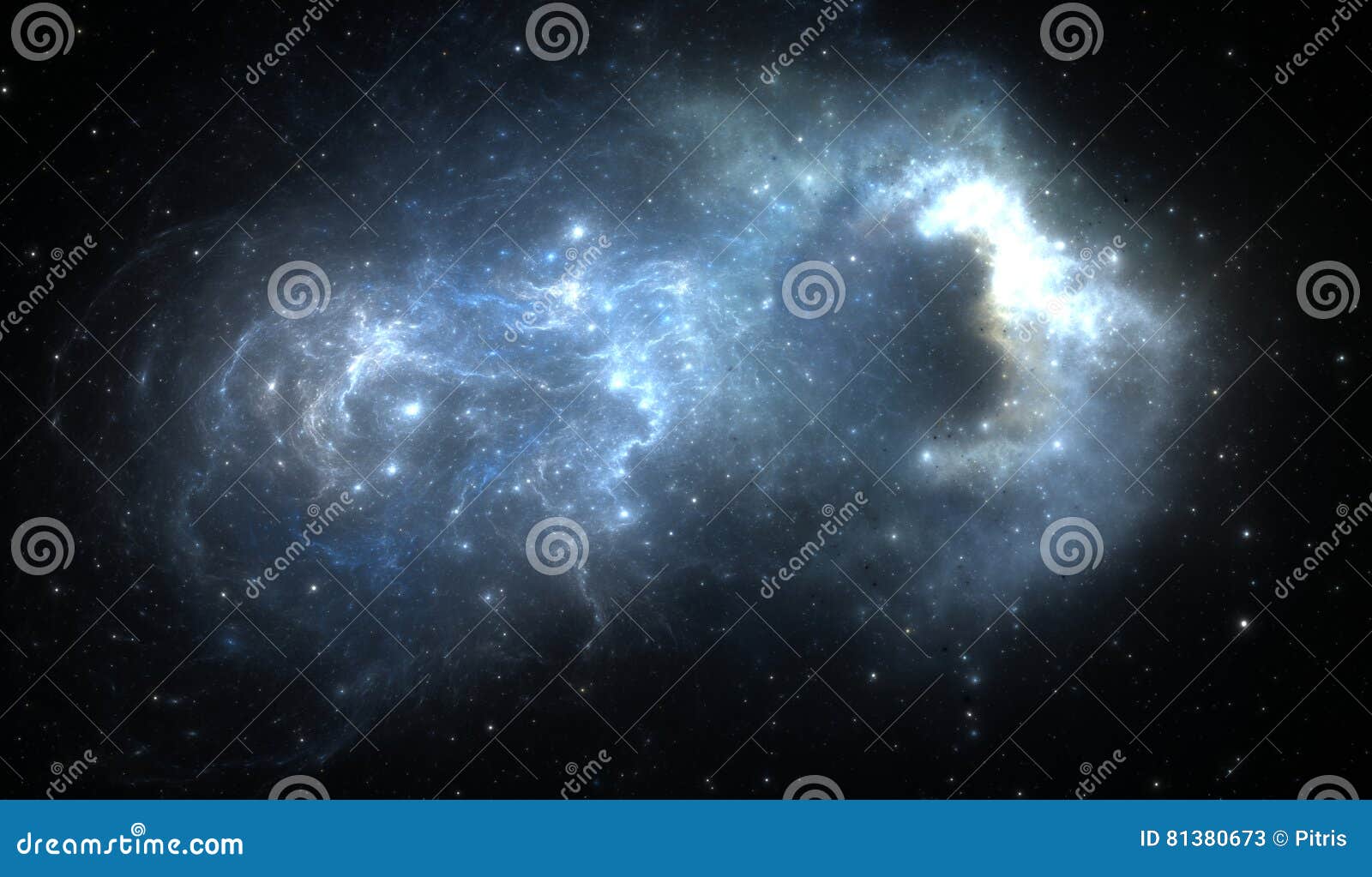 Glowing Nebula is the Remnant of a Supernova Explosion Stock ...