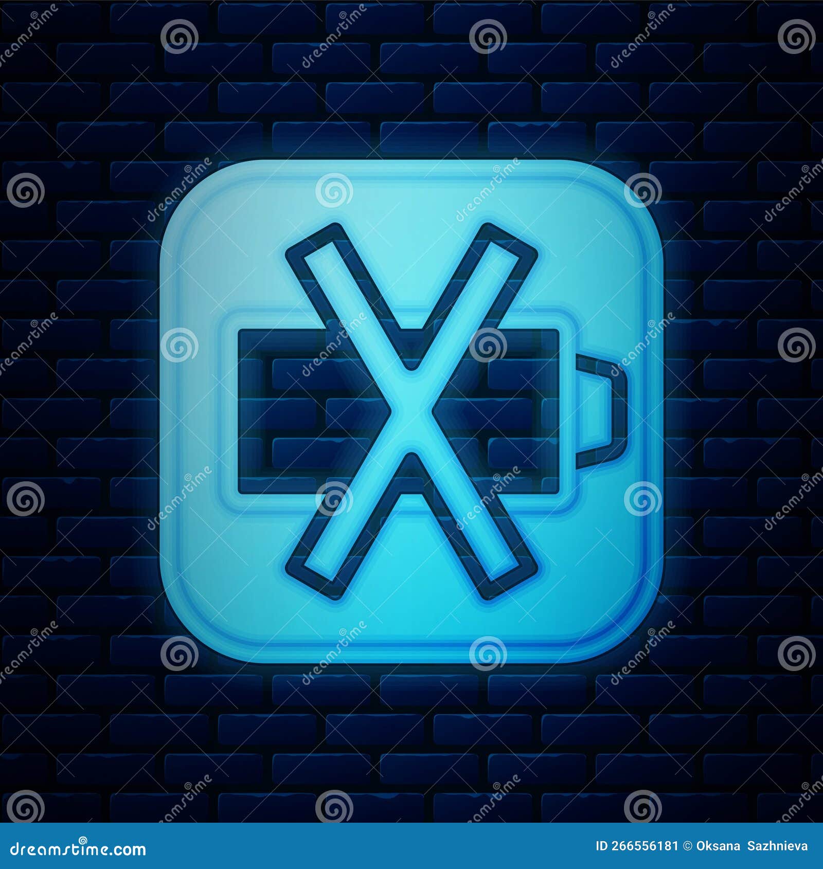 Glowing Neon Battery Charge Level Indicator Icon Isolated on Brick Wall ...