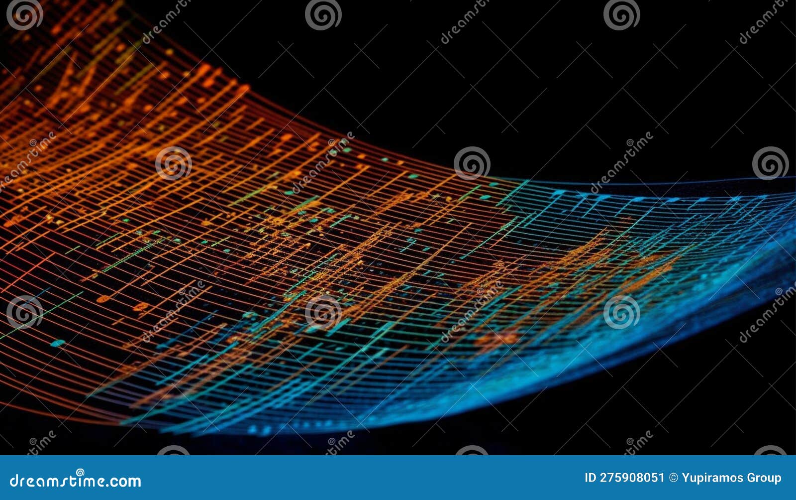Glowing Neon Circles Ignite Vibrant Nightlife Colors Generated by AI ...