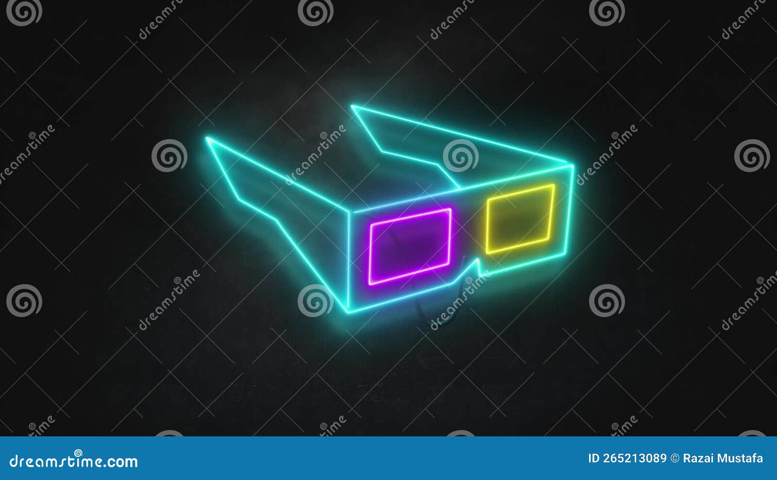 Glowing Neon Icon Abstract Seamless Looping Animation Stock Video ...