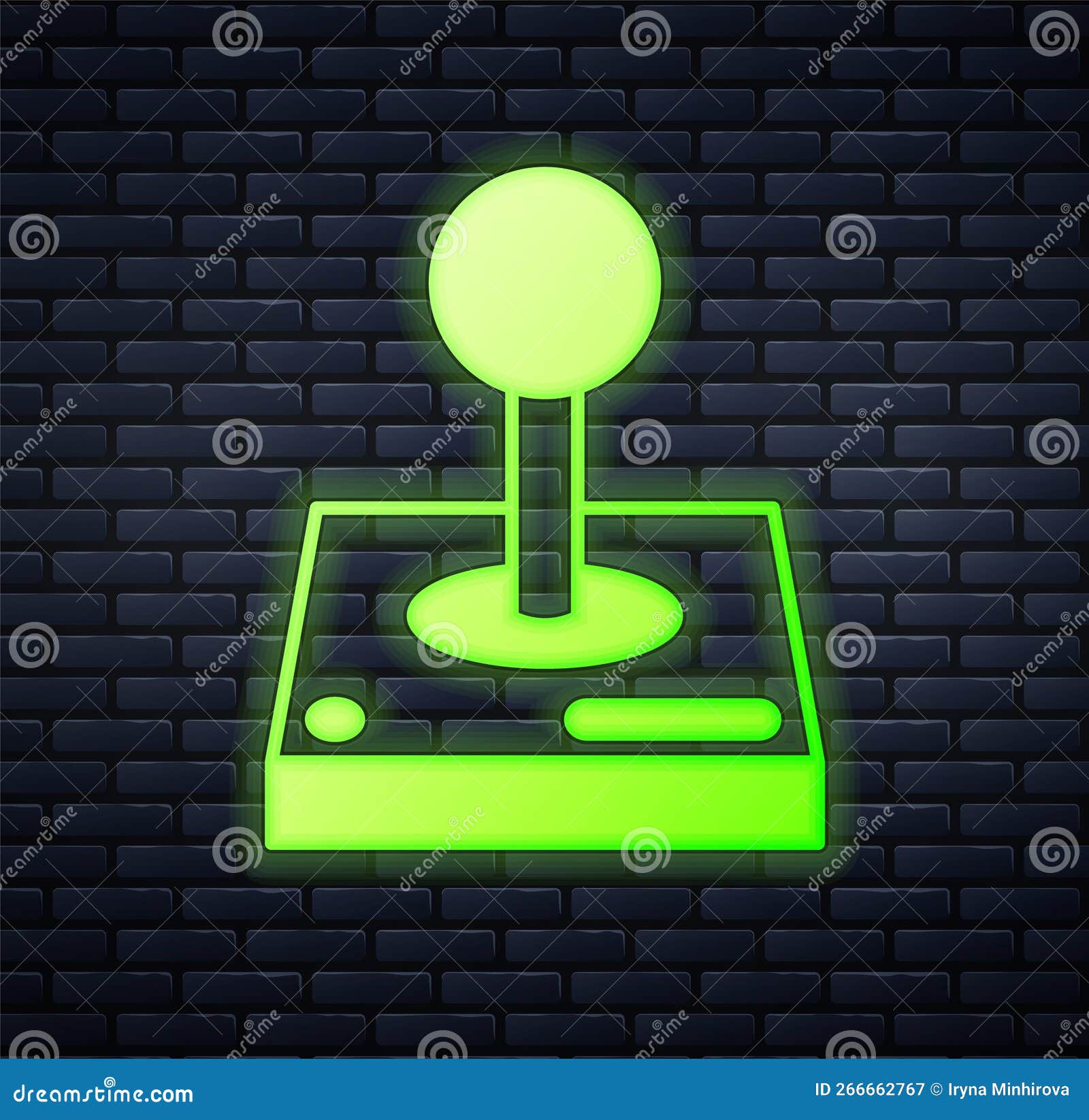 Neon Joystick Gamers Device Controller. Ai Generated Royalty-Free Stock ...