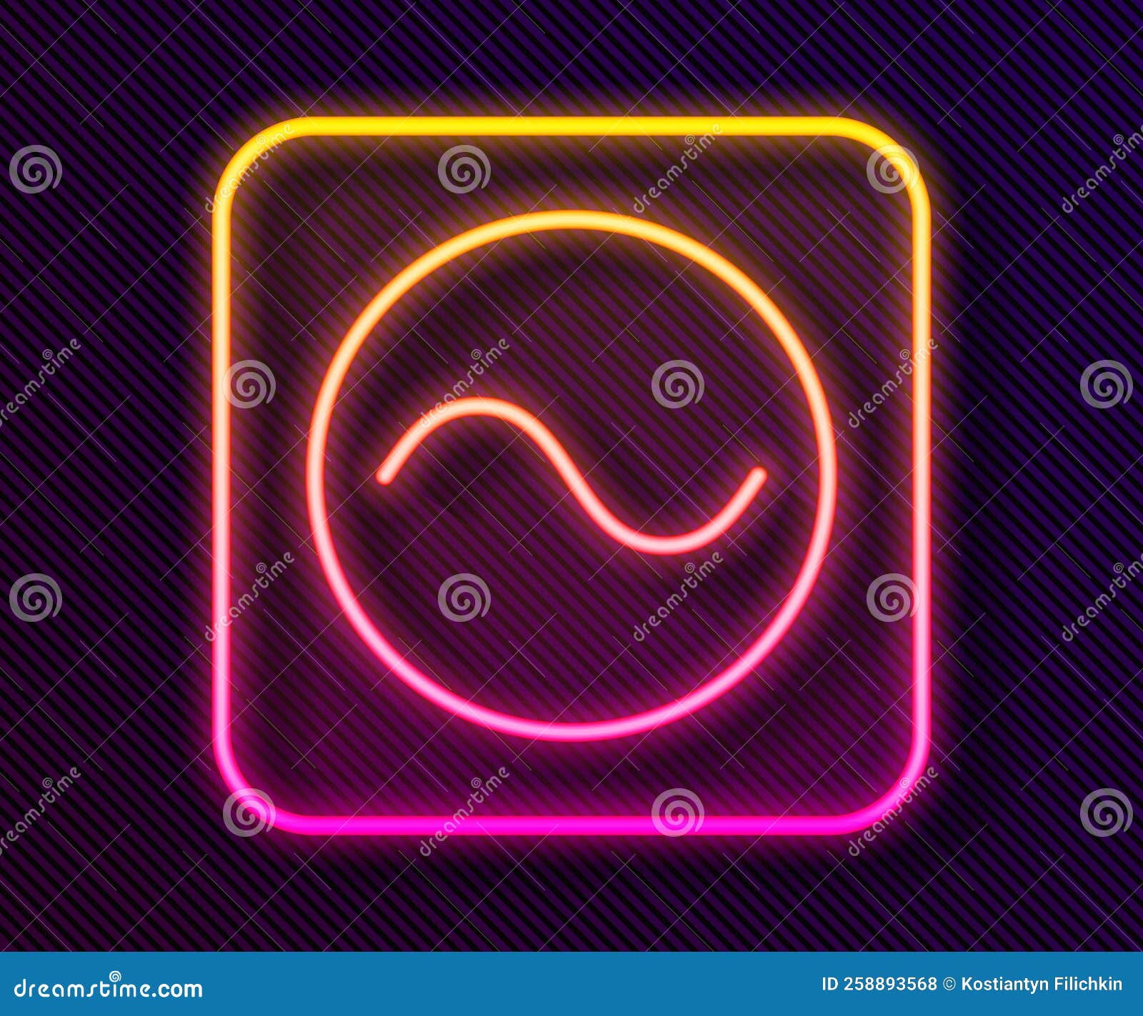 Alternating Current AC Symbol Sign Isolate On White Background,Vector ...