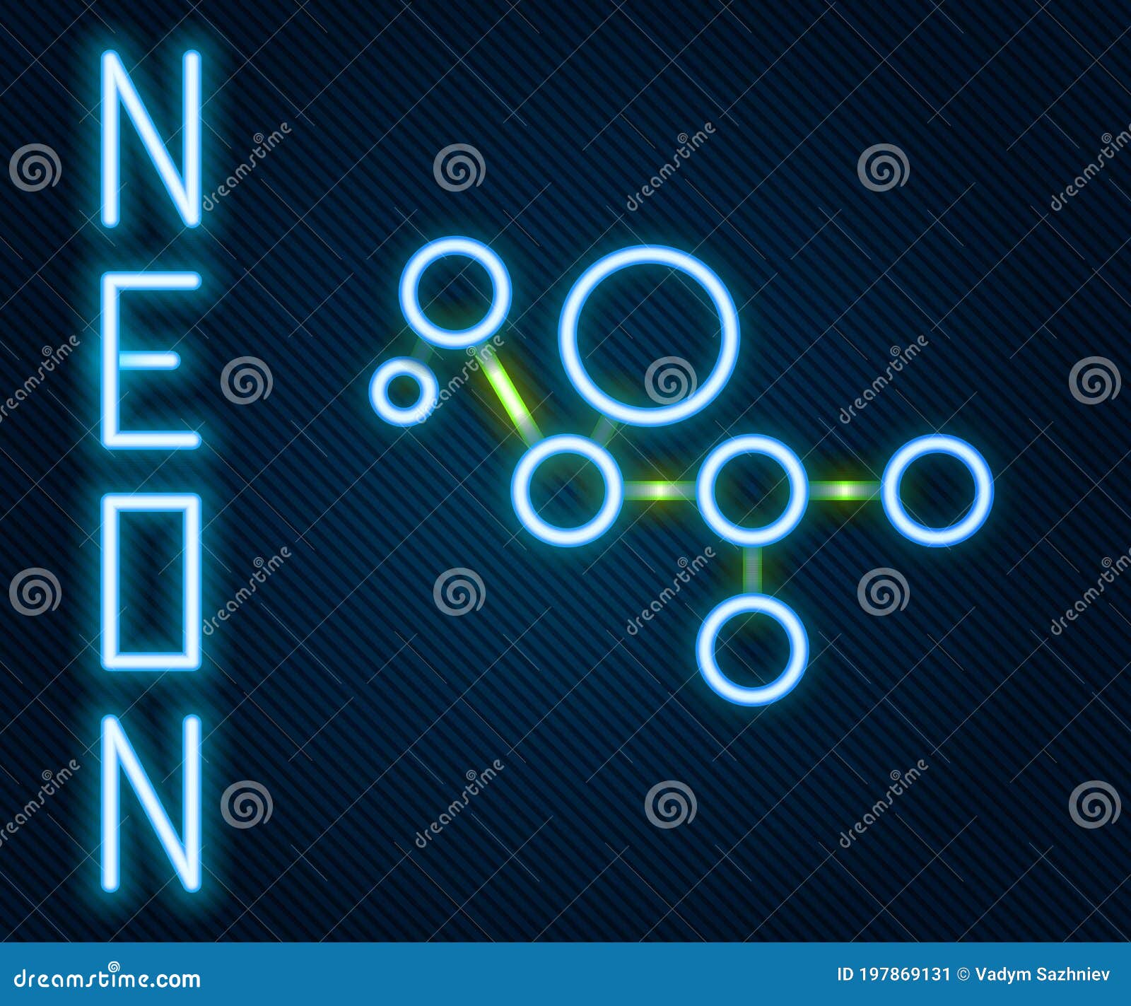 Glowing Neon Line Cannabis Molecule Icon Isolated on Black Background ...