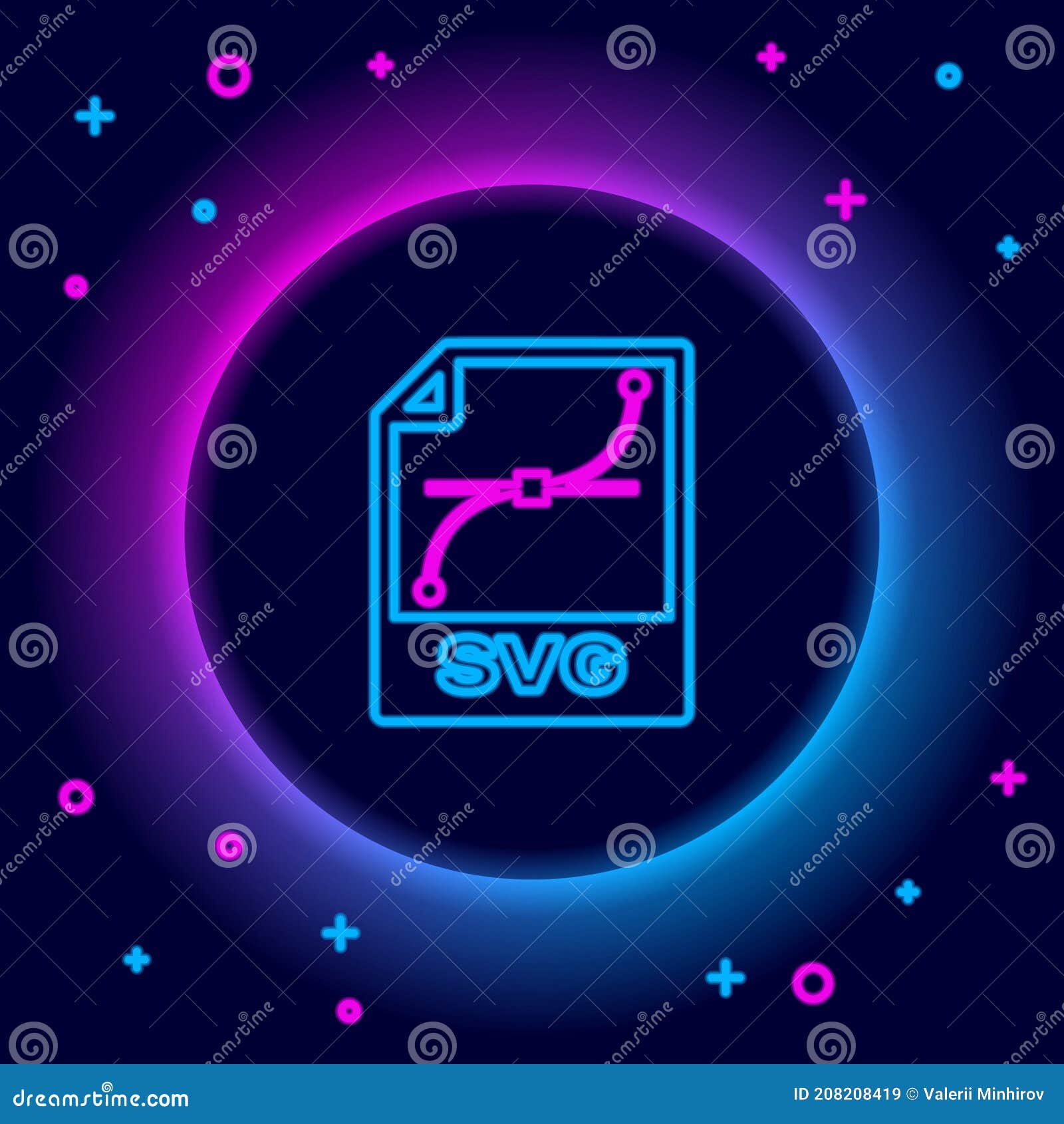 Glowing Neon Line SVG File Document. Download Svg Button Icon Isolated ... Glowing Neon Line SVG File Document. Download Svg Button Icon Isolated ...