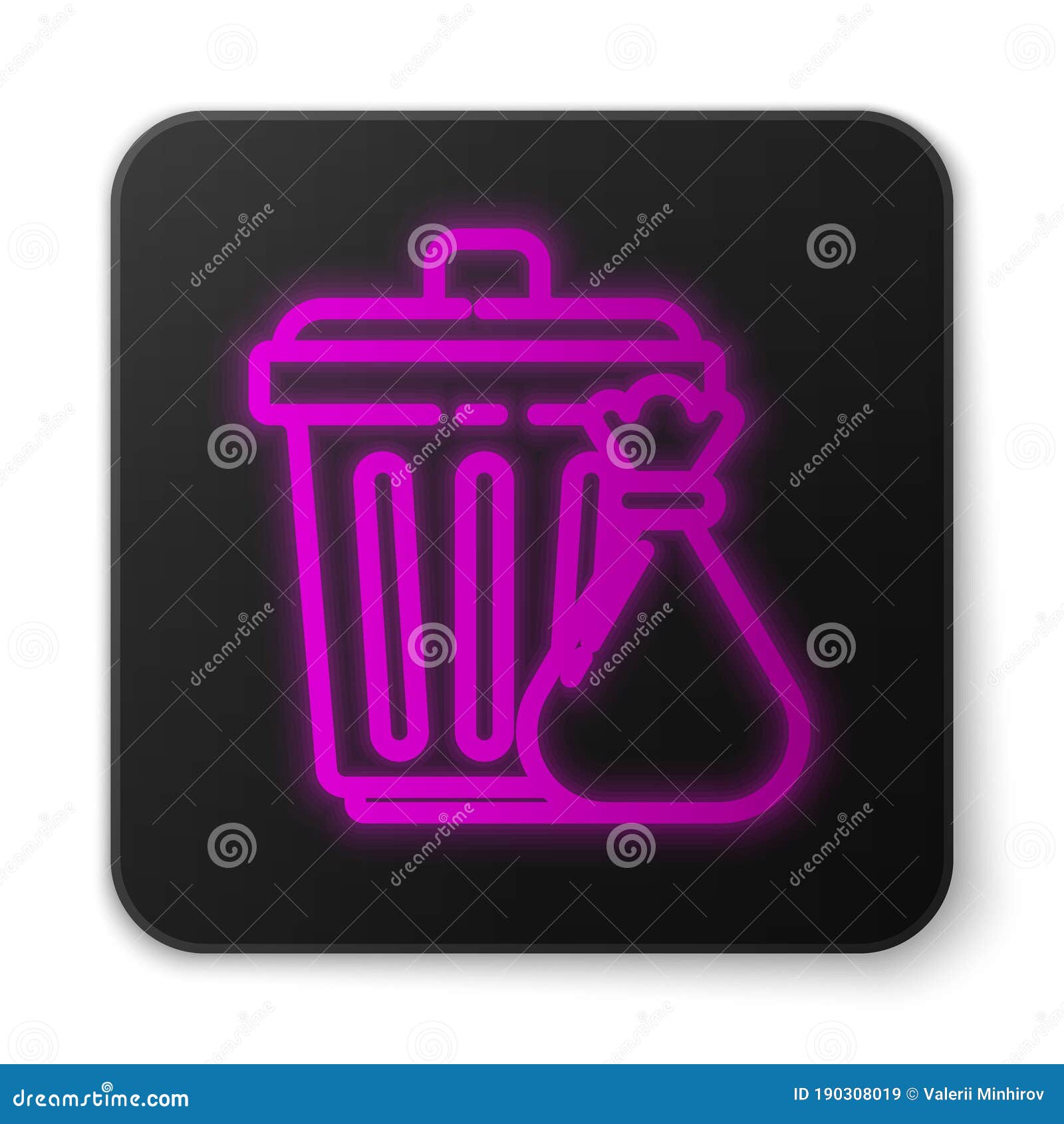 Pop Art Line Trash Can Icon Isolated On Color Background. Garbage Bin ... Pop Art Line Trash Can Icon Isolated On Color Background. Garbage Bin ...
