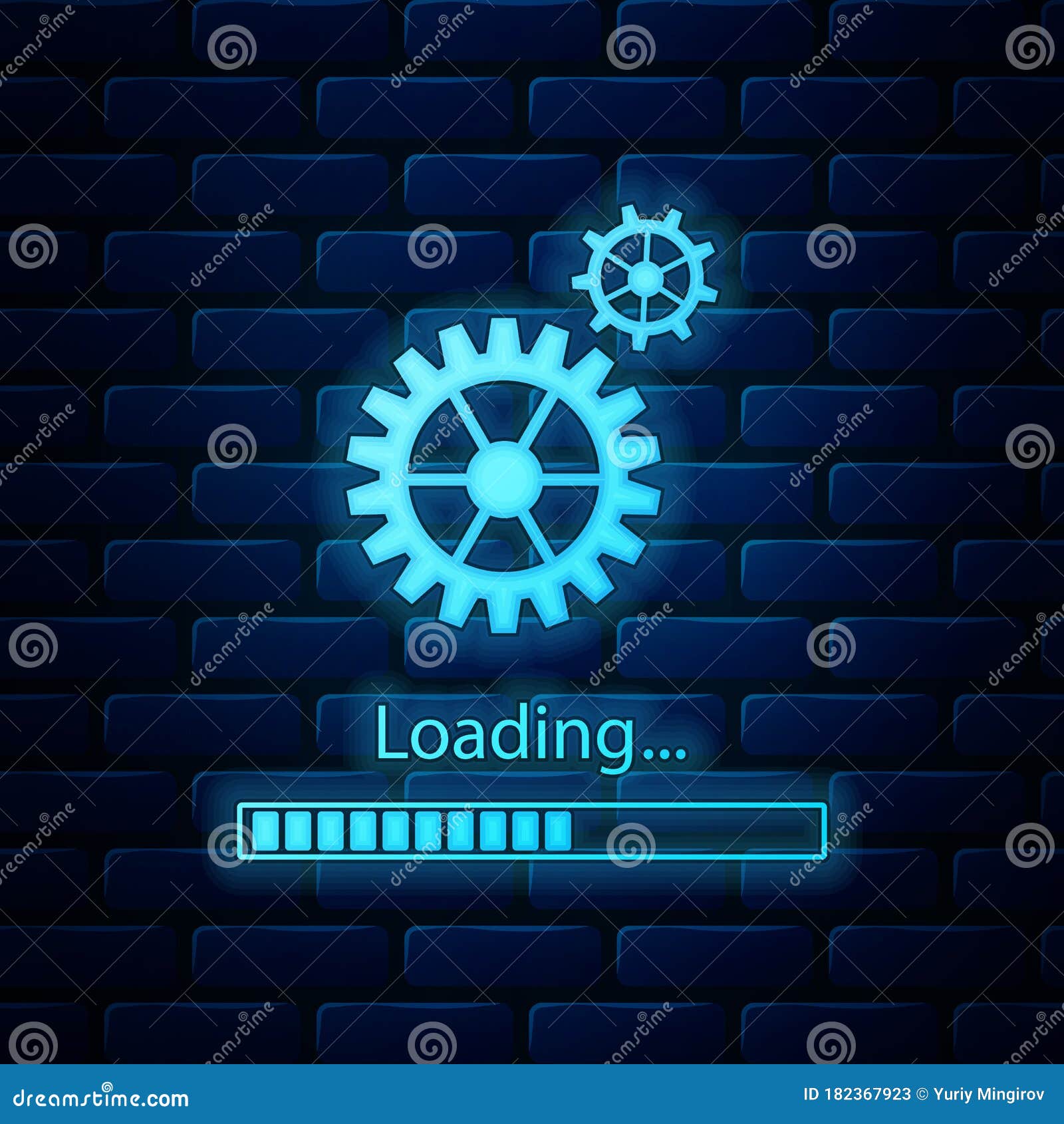 Neon Loading Icon. Load. Load Icon. Neon Loading Icon On Black ...