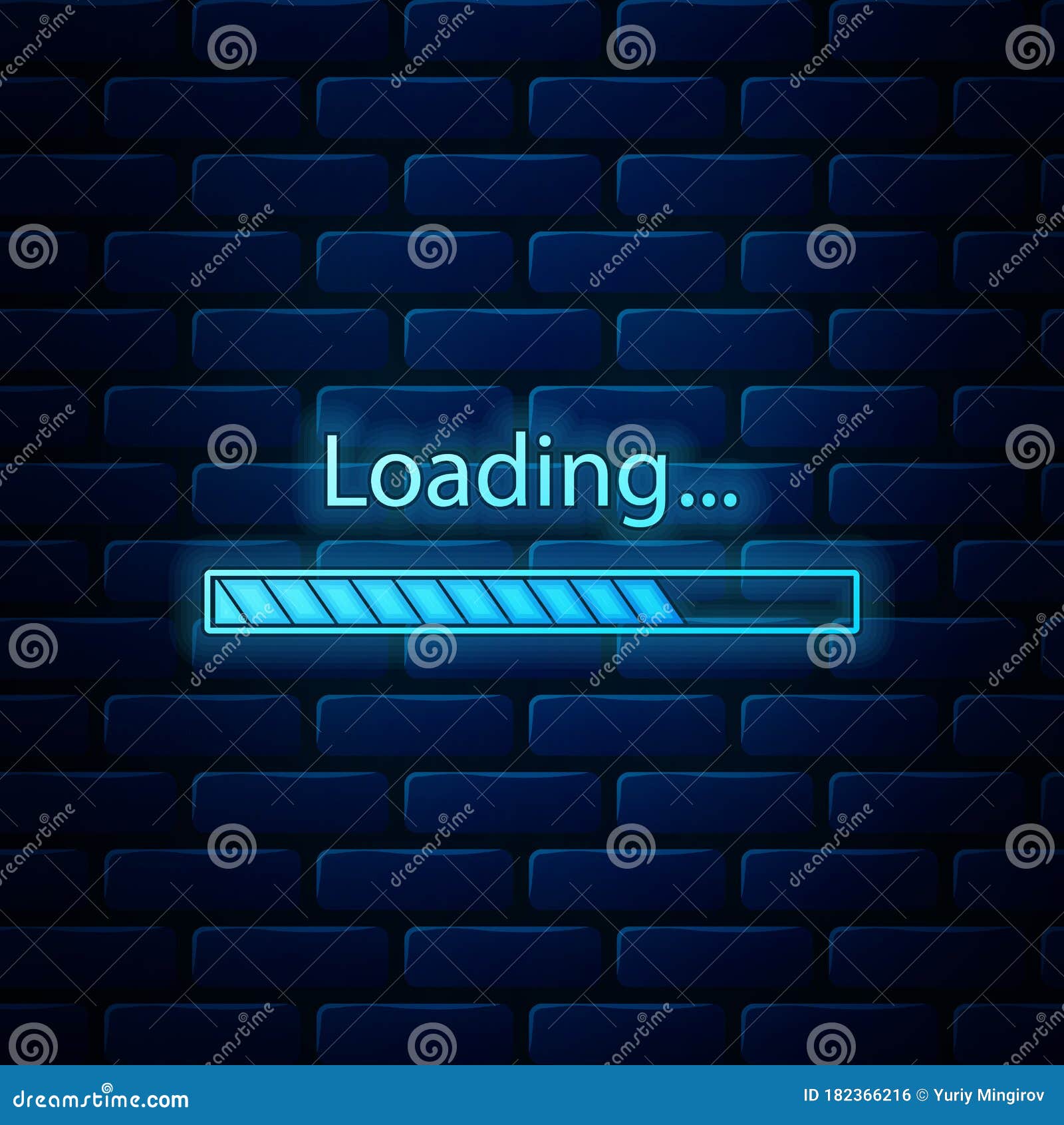 Neon Loading Bar Stock Illustrations – 570 Neon Loading Bar Stock ...
