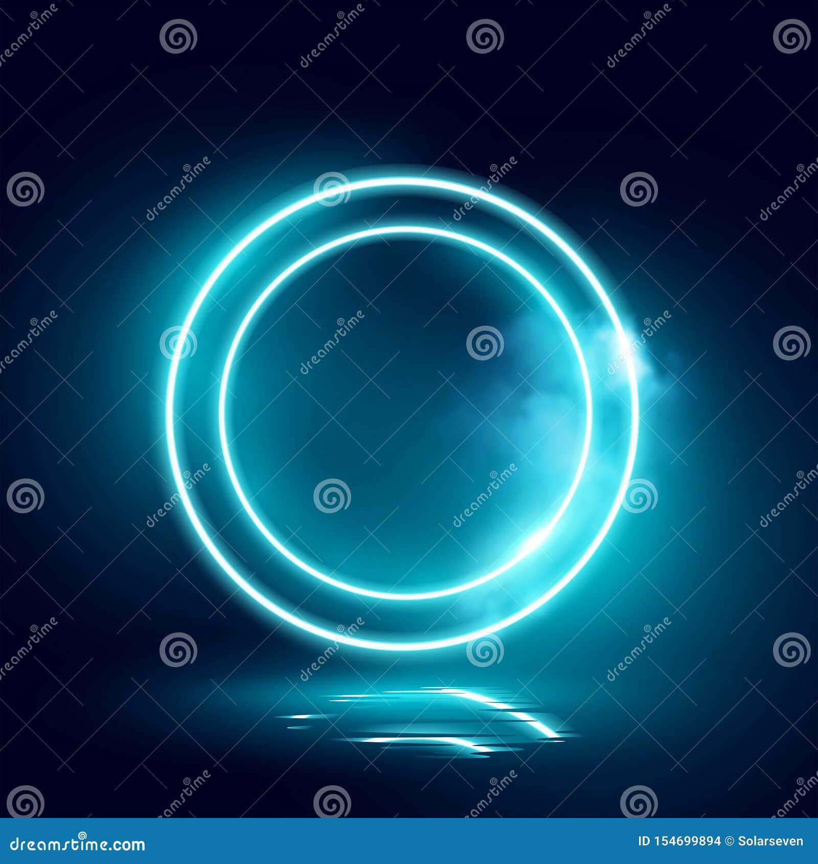 Glowing Neon Loops Light Effect Stock Vector - Illustration of ...