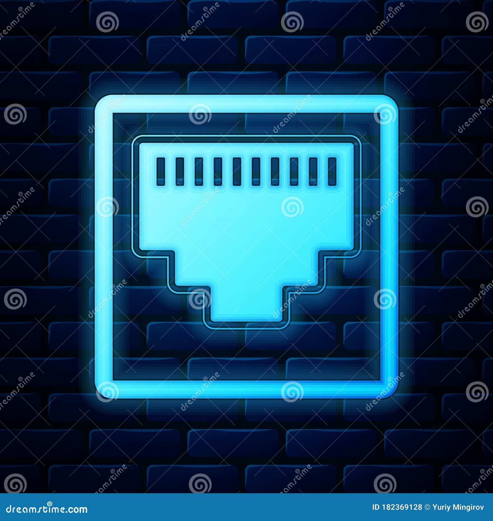 Neon Network Of Digital Data Streams Stock Illustration | CartoonDealer ...
