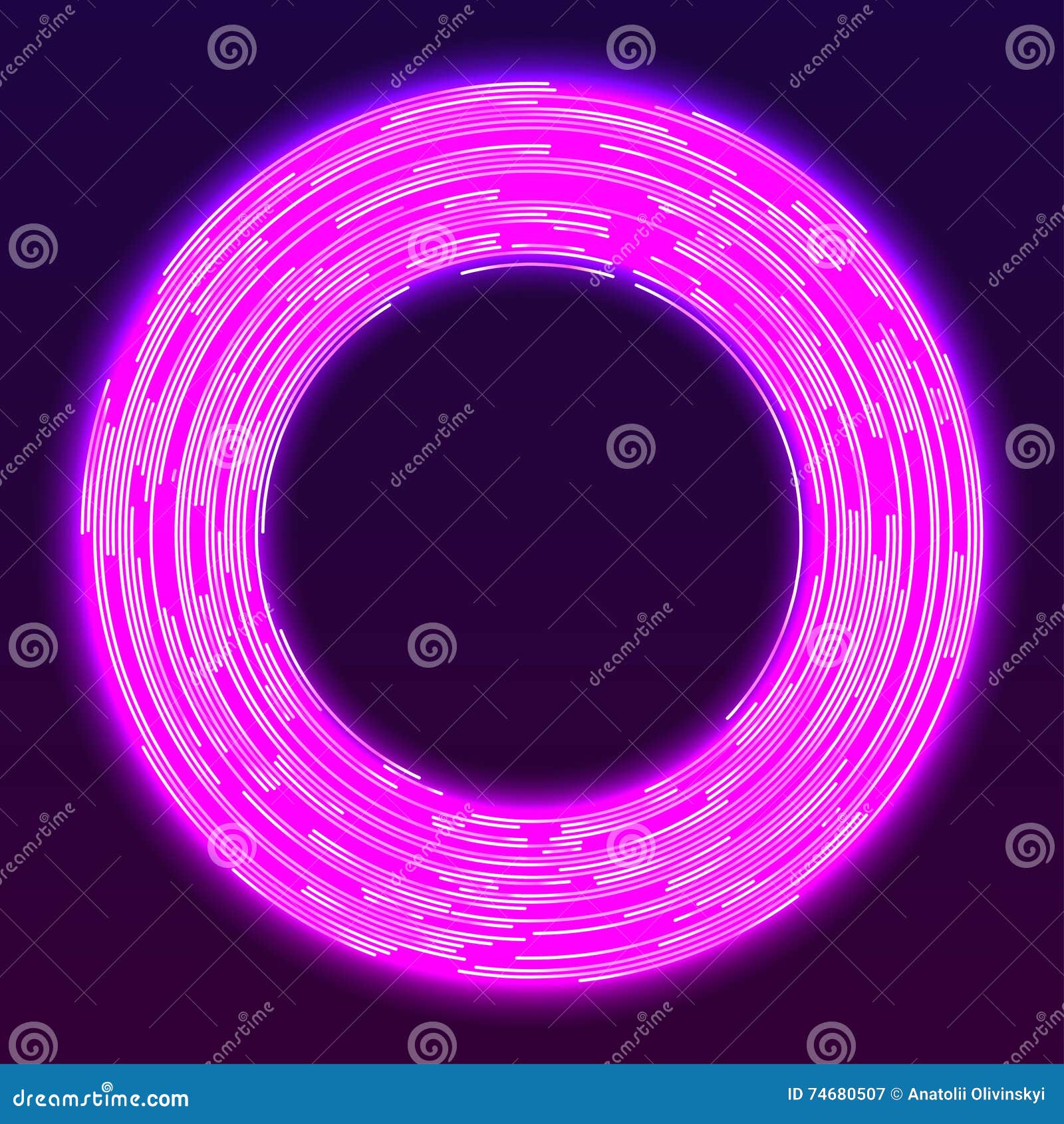 Glowing Neon Ring Background Stock Vector - Illustration of element ...