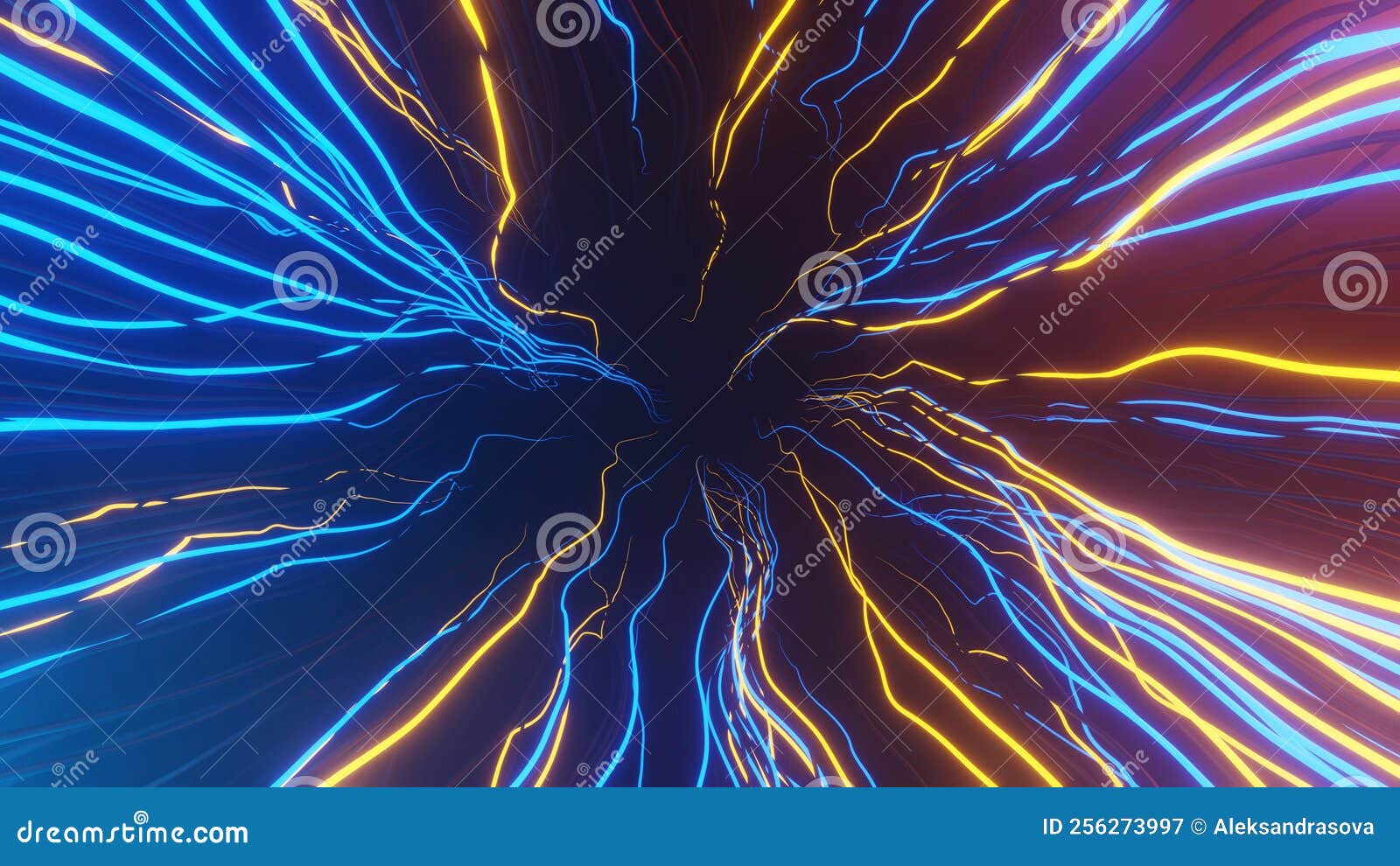 Neon Strands of Neurons. Artificial Intelligence and Machine Learning ...