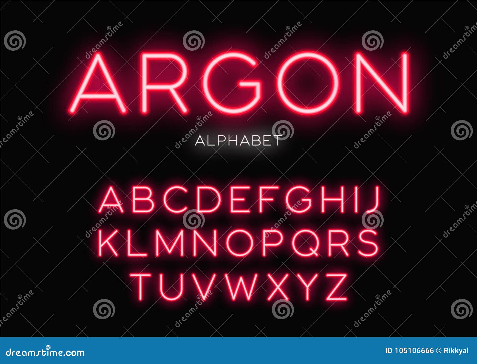 Glowing Neon Typeface Design. Vector Alphabet, Letters, Font, Ty Stock ...