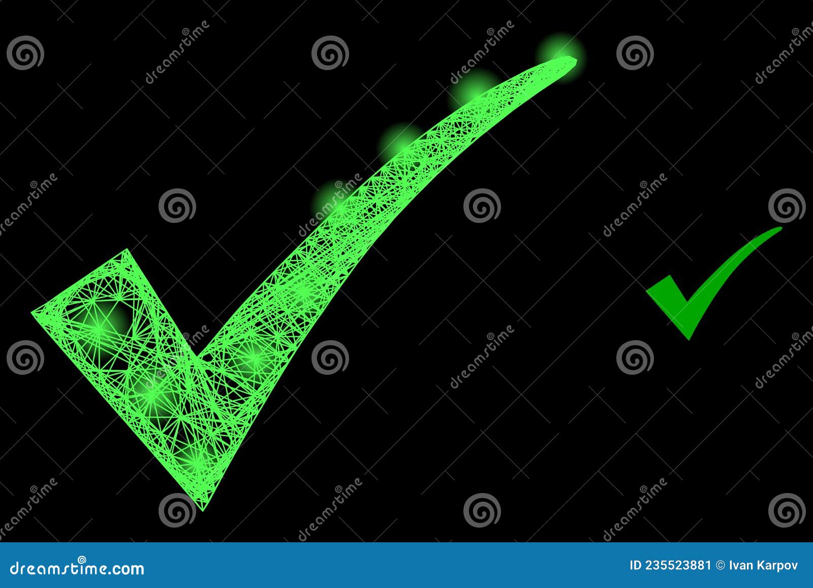 Glowing Net Mesh Confirm Tick with Light Spots Stock Image - Image of ... Glowing Net Mesh Confirm Tick with Light Spots Stock Image - Image of ...