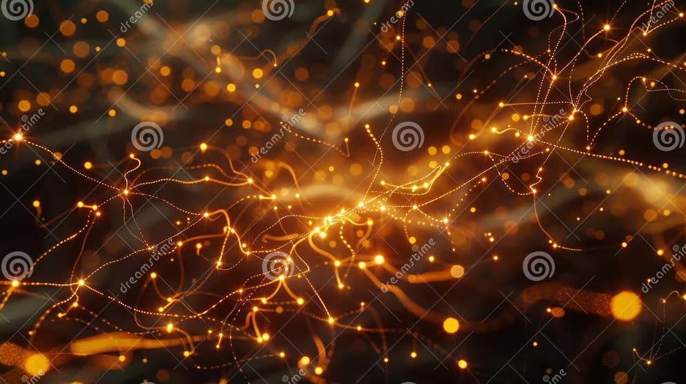 A Glowing Network of Interconnected Nodes Symbolizing the Decentralized ...