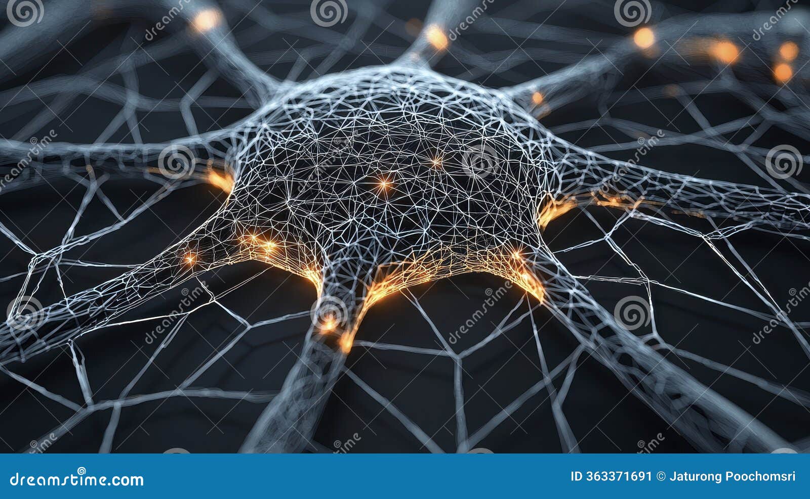 Grey Neuron Background Stock Photo | CartoonDealer.com #92885004