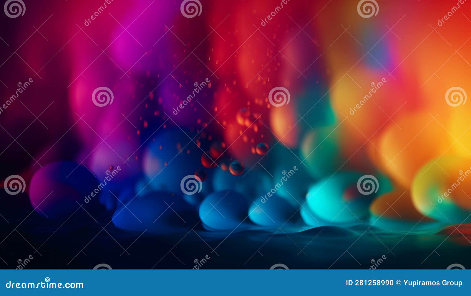 Glowing Night Backdrop with Defocused Circle, Nature Celebration ...