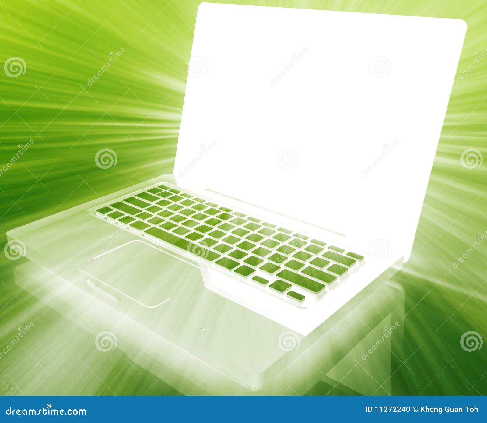 Glowing Notebook Technology Stock Illustration - Illustration of ...