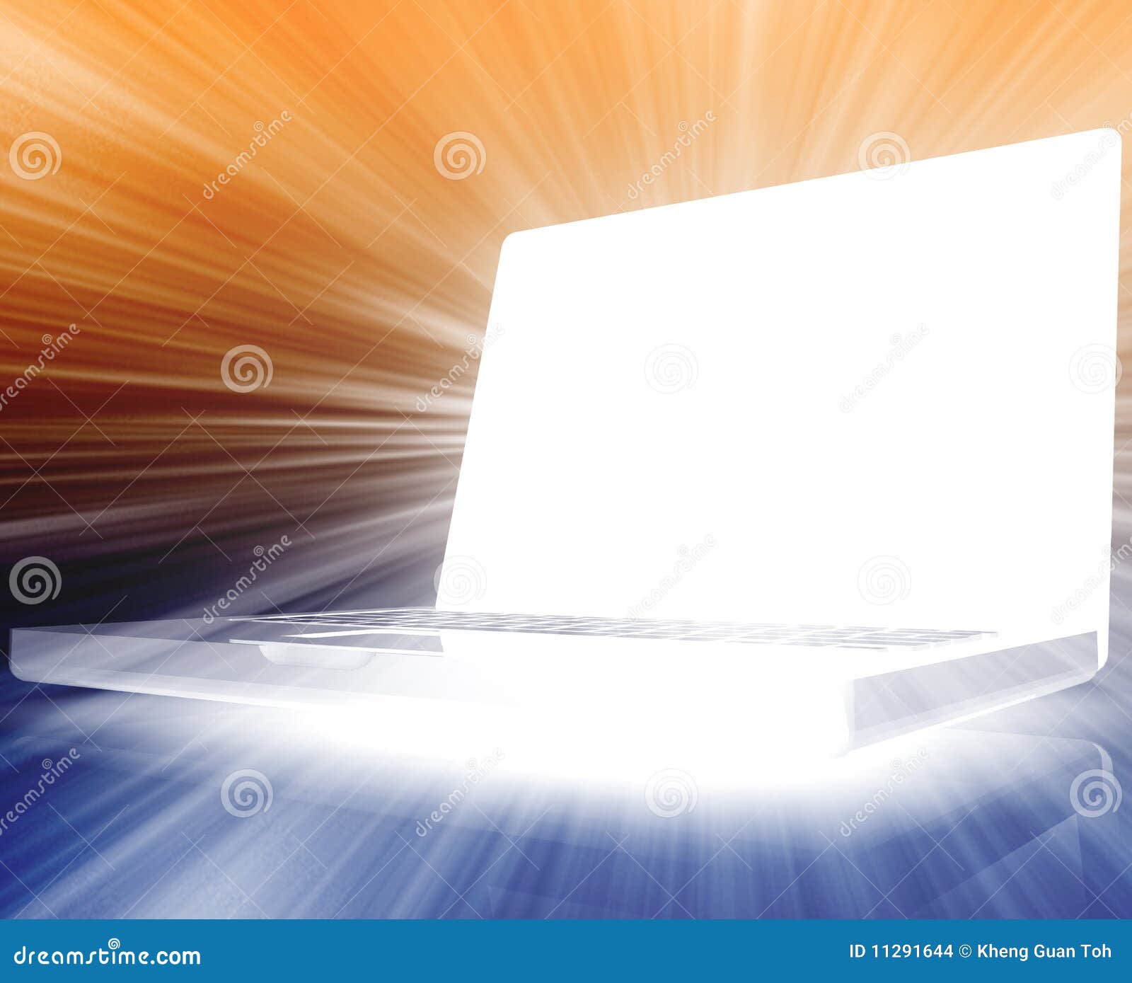 The Sap On Notebook For Technology Concept 3d Rendering Stock ...