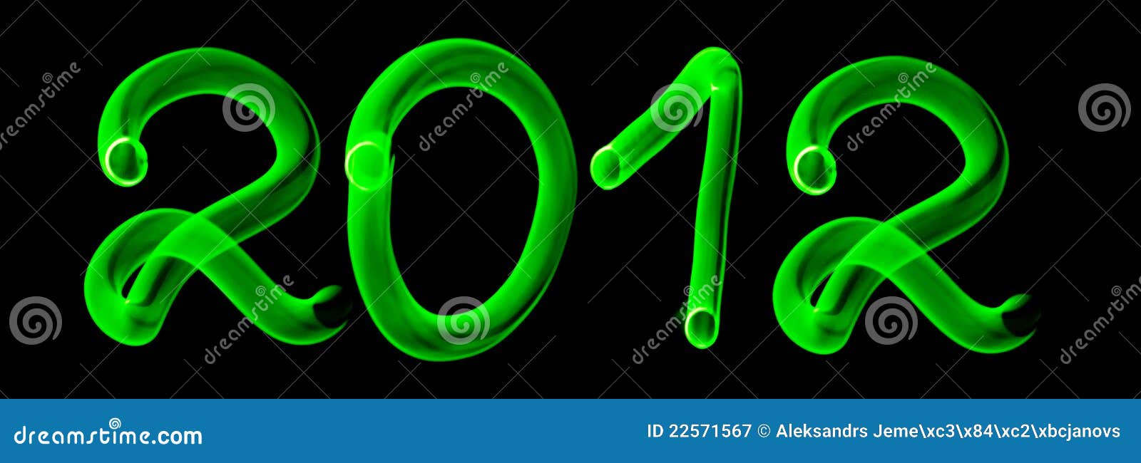 Glowing numbers 2012 stock image. Image of isolated, brightly - 22571567