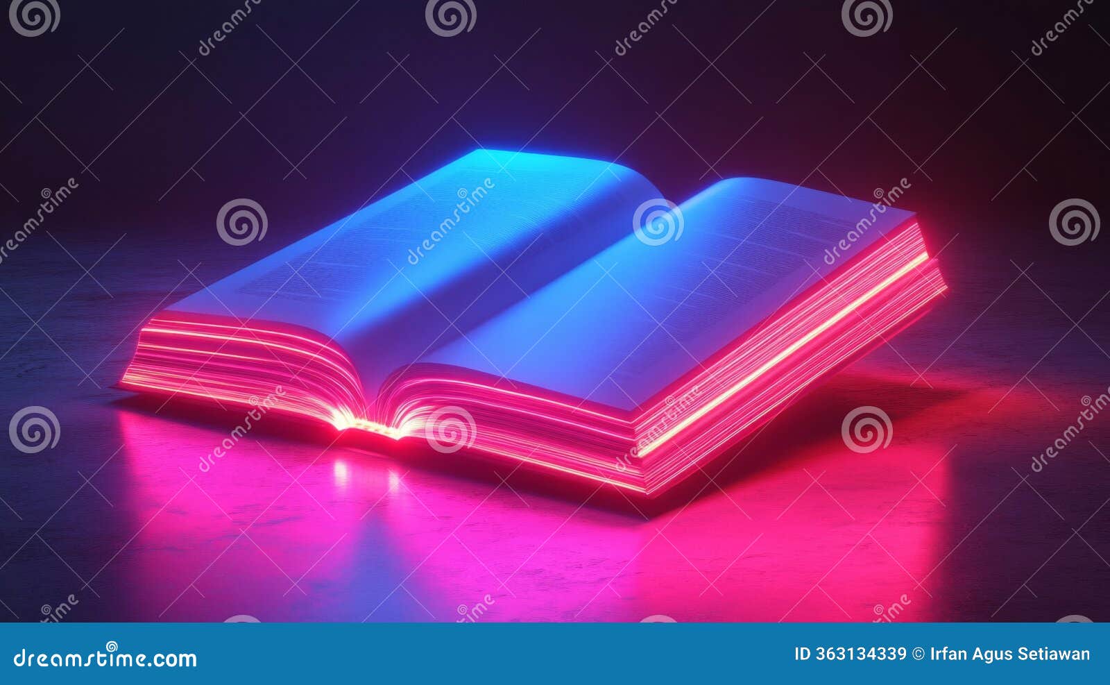 Glowing Open Scroll Parchment Revealing The Book Of The Bible. Book Of ...