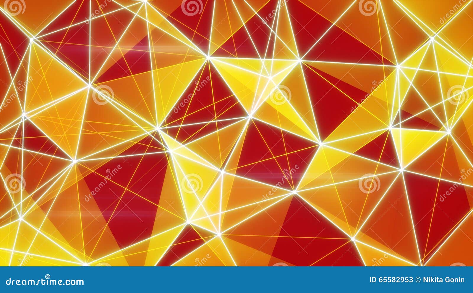 Glowing Orange Network Background Stock Illustration - Illustration of ...