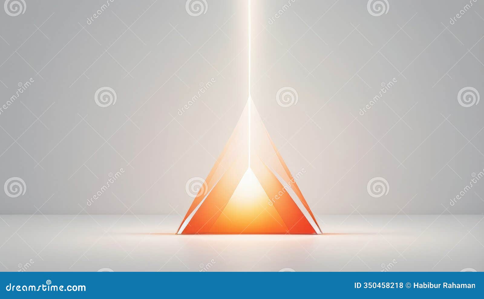 A Red Pyramid Sits Atop A Multi-layered Yellow And Orange Stage, With A ...
