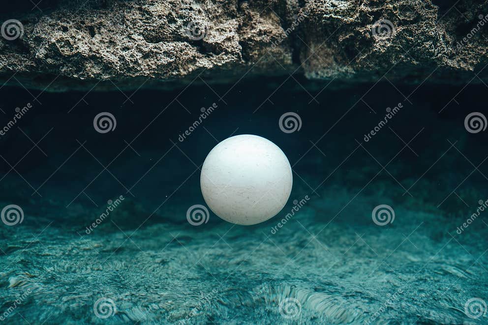 Glowing Orb in Underwater Cave Stock Illustration - Illustration of rock, generated: 337612147