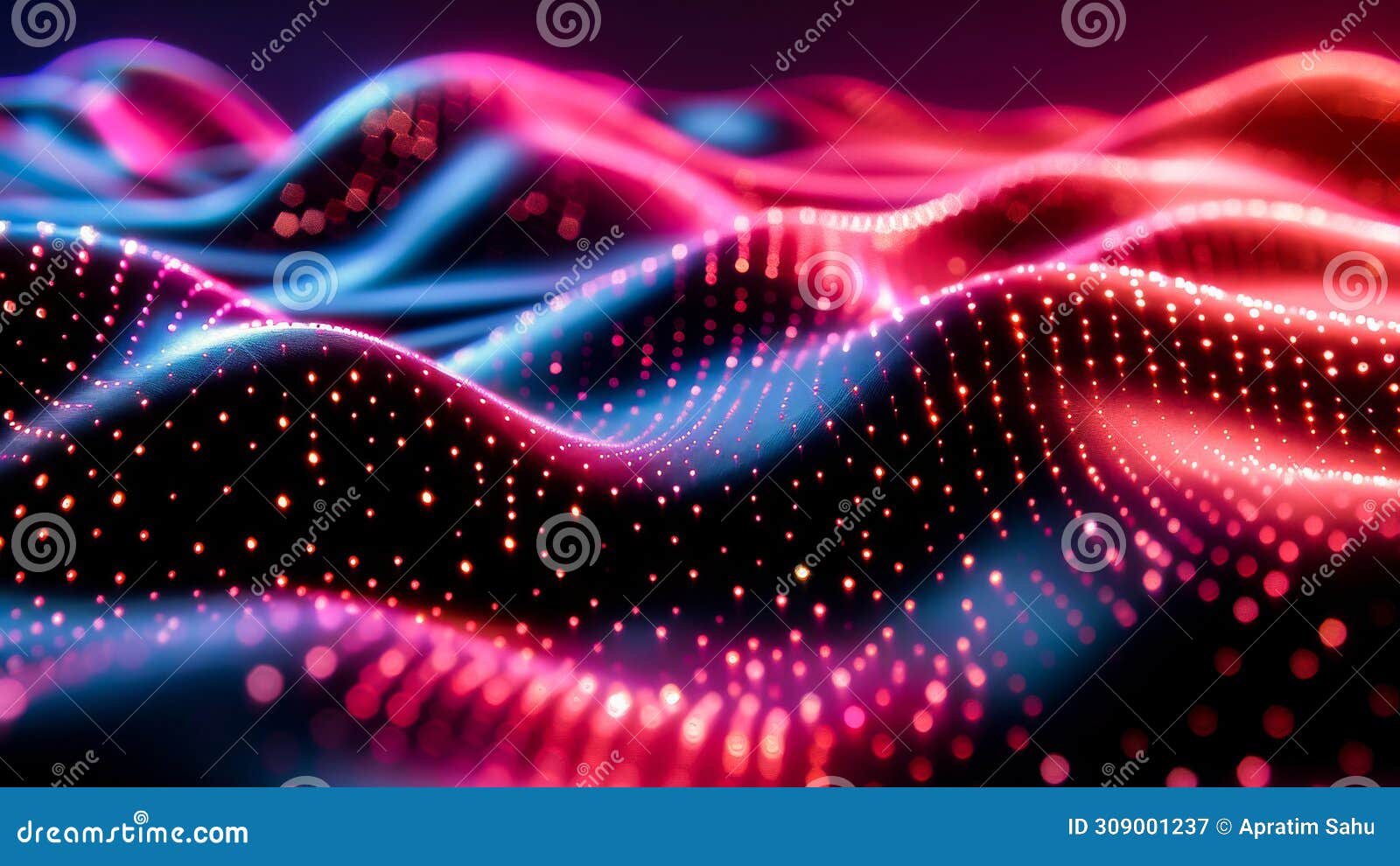 Glowing Particle Digital Wallpaper Stock Illustration - Illustration of ...