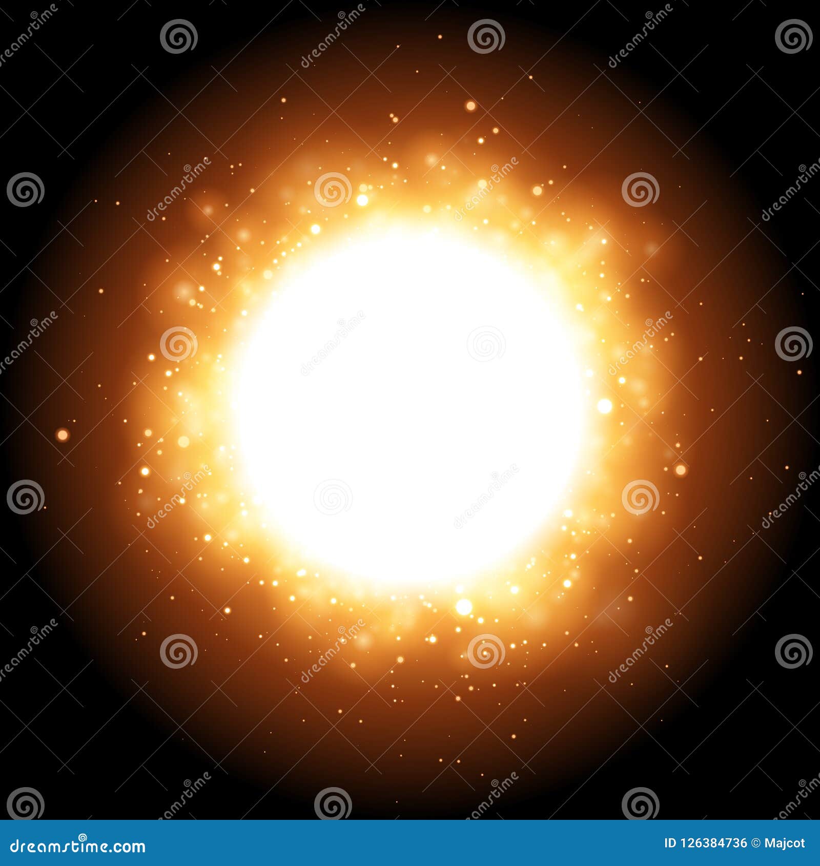 Glowing Particles Background Stock Vector - Illustration of circular ...