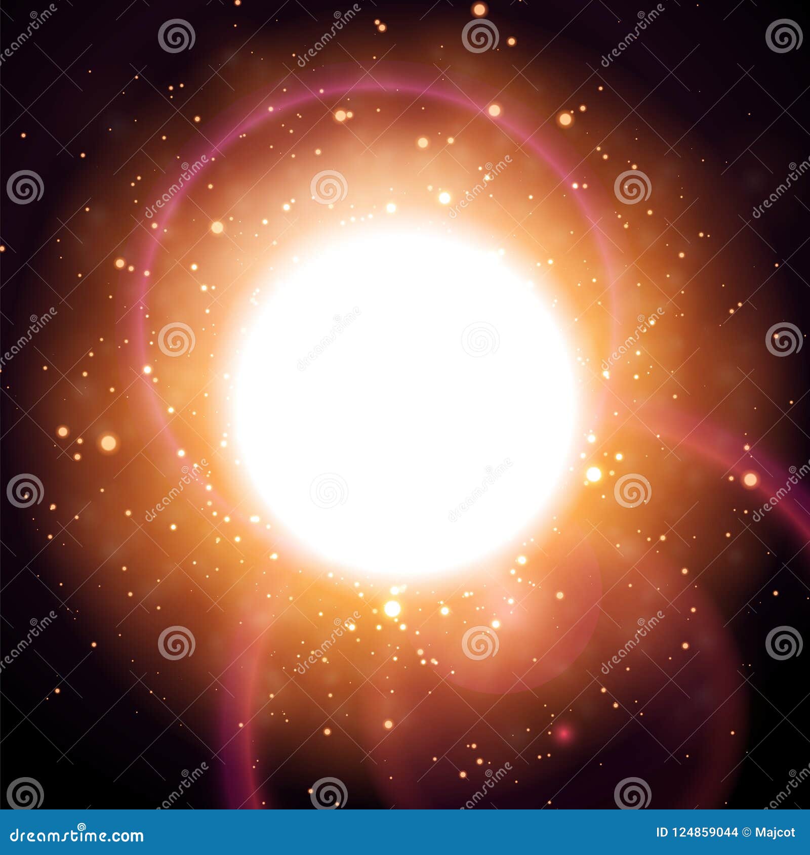 Glowing Particles Background Stock Vector - Illustration of glow, gold ...