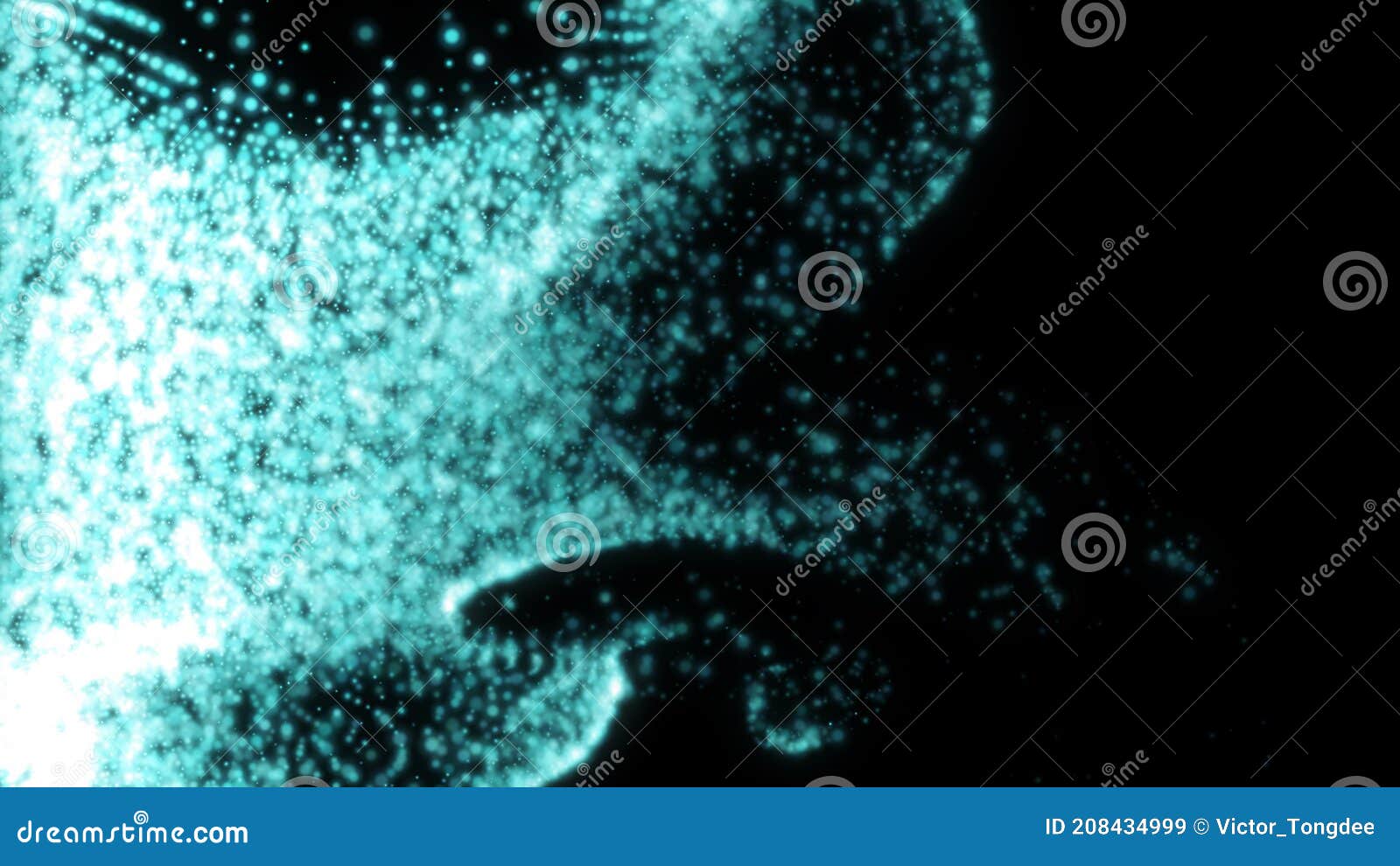 Glowing Particles Imitating Smoke Dynamic Stock Illustration ...