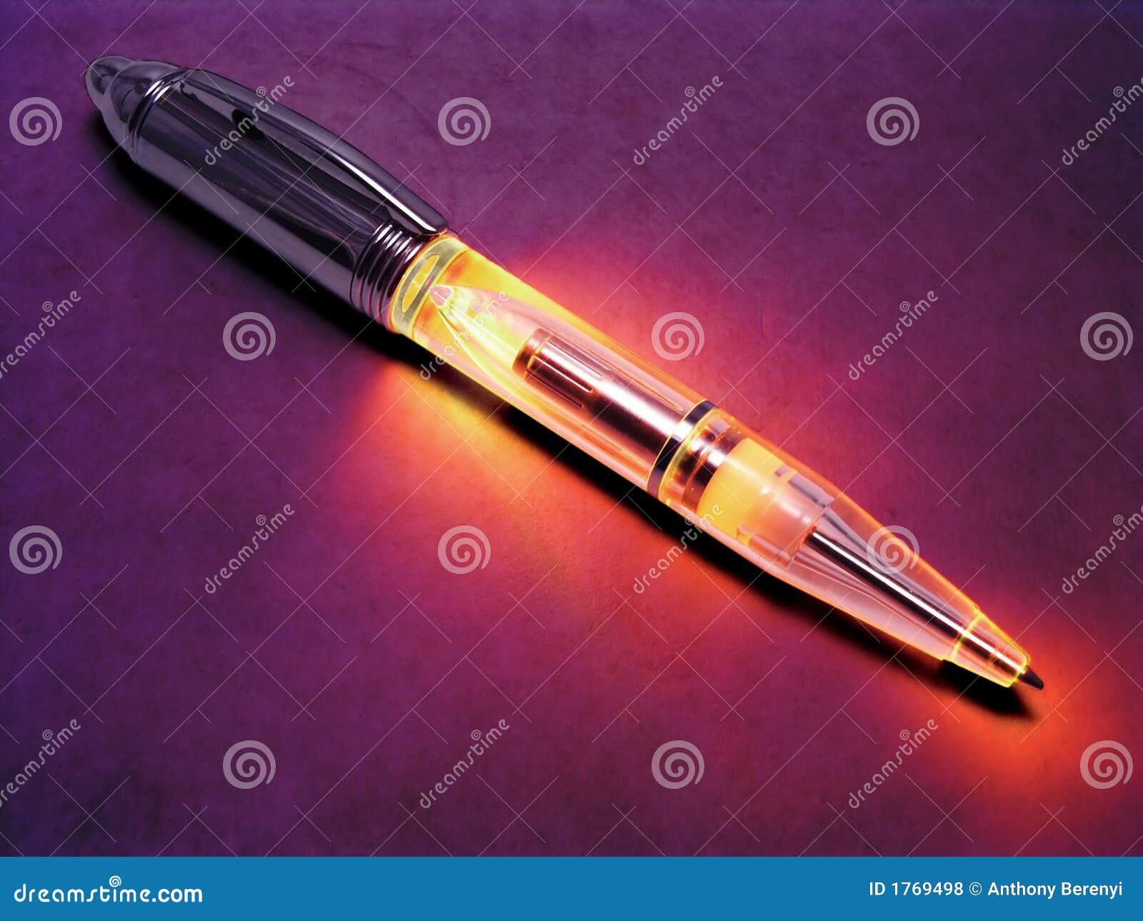 Glowing Pen stock photo. Image of light, lamp, illuminate - 1769498