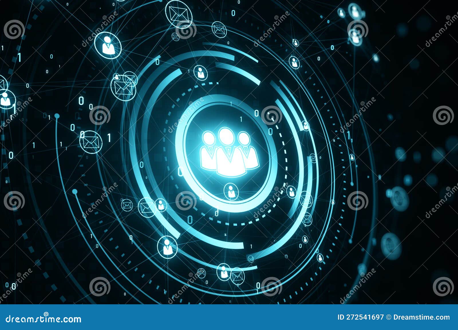 Glowing People Icons. Creative Global Structure Networking and Data ...