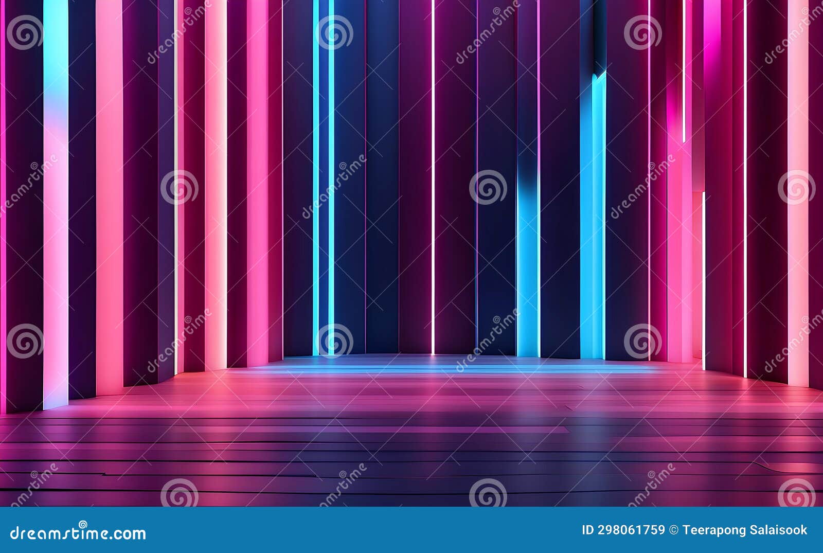 Glowing Pink and Blue Vertical Lines Abstract Neon Digital Background ...