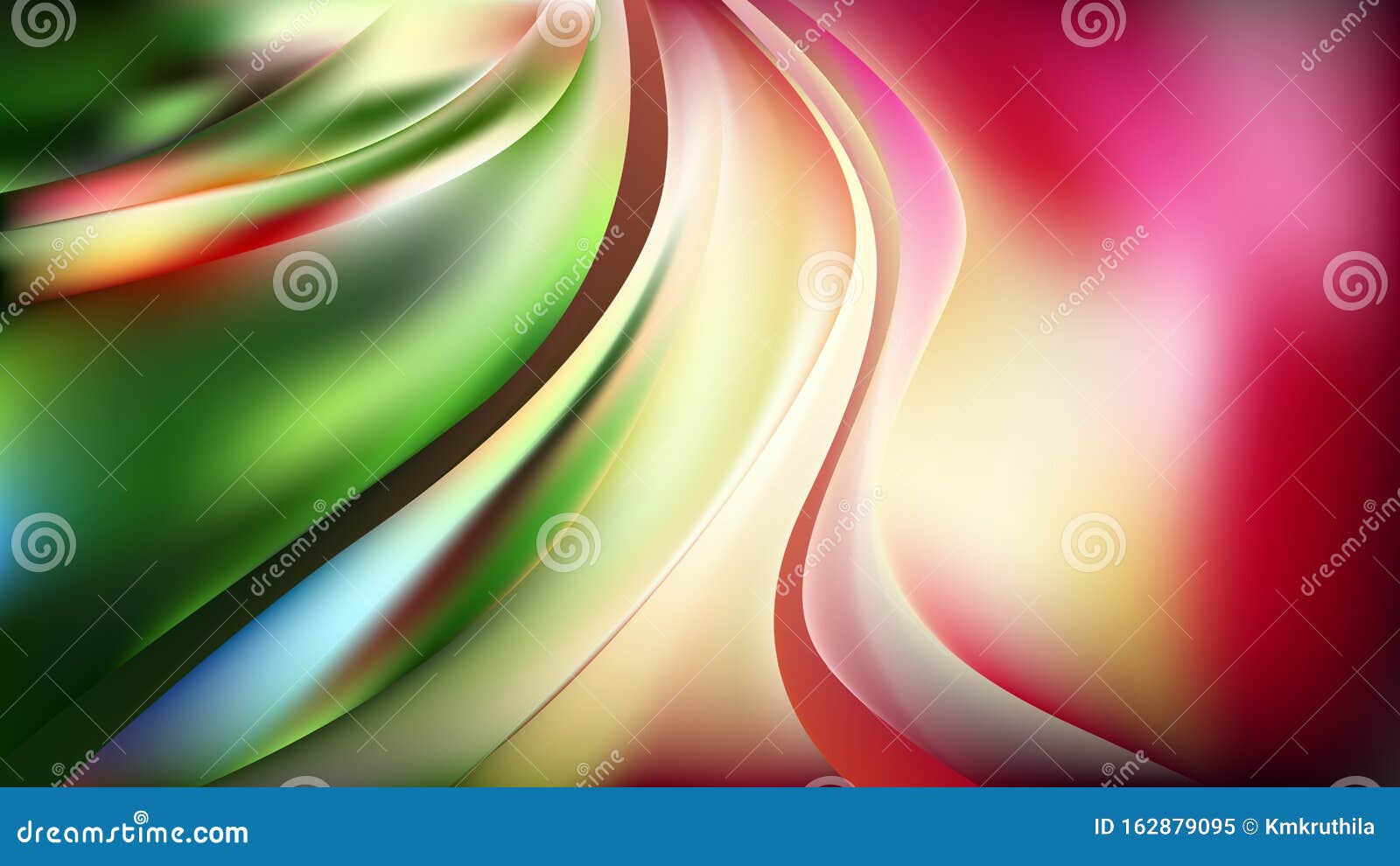 Glowing Pink and Green Wave Background Stock Vector - Illustration of ...