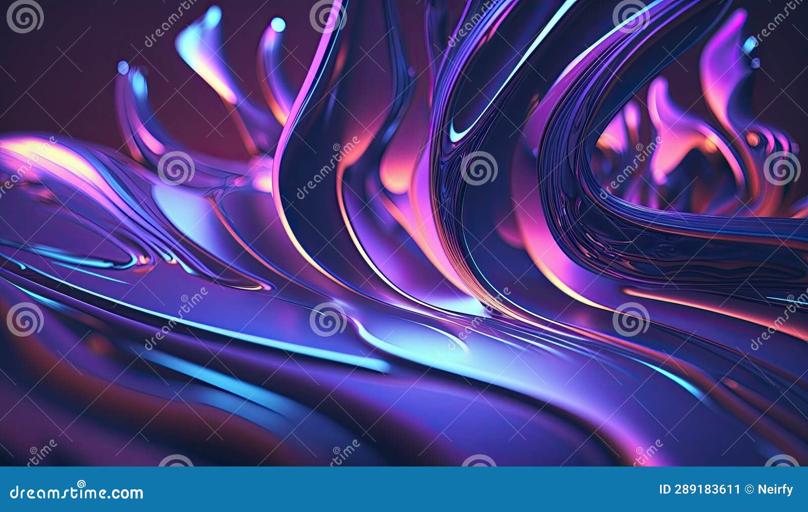 Glowing purple background stock illustration. Illustration of wave ...