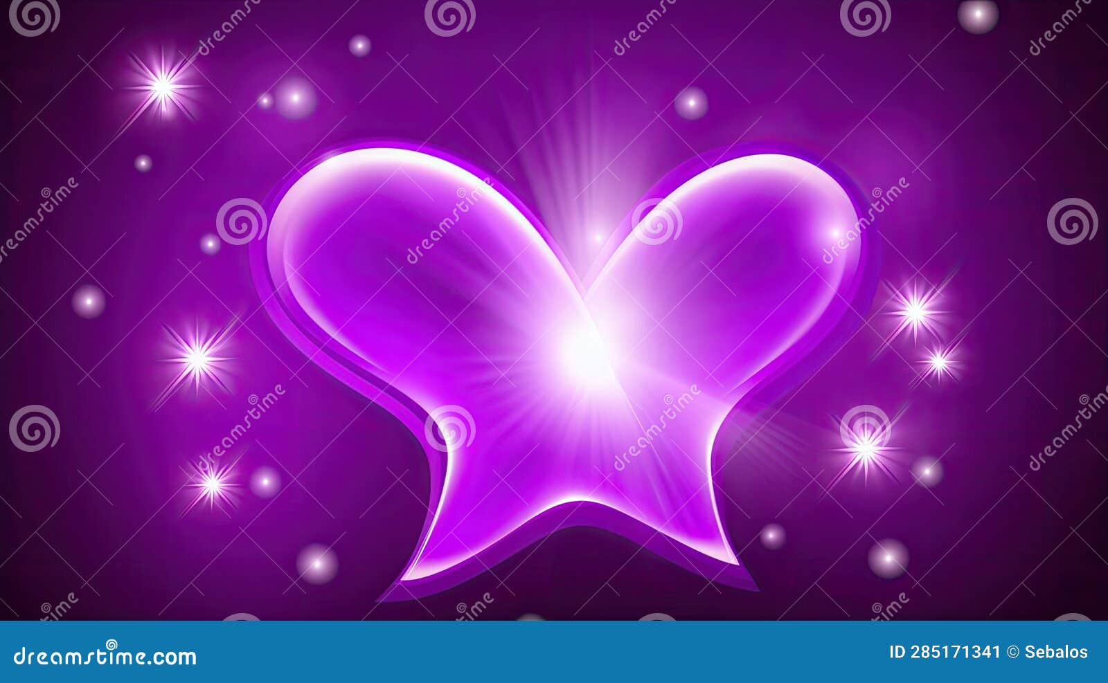 Glowing Purple Shape on a Purple Background Stock Illustration ...