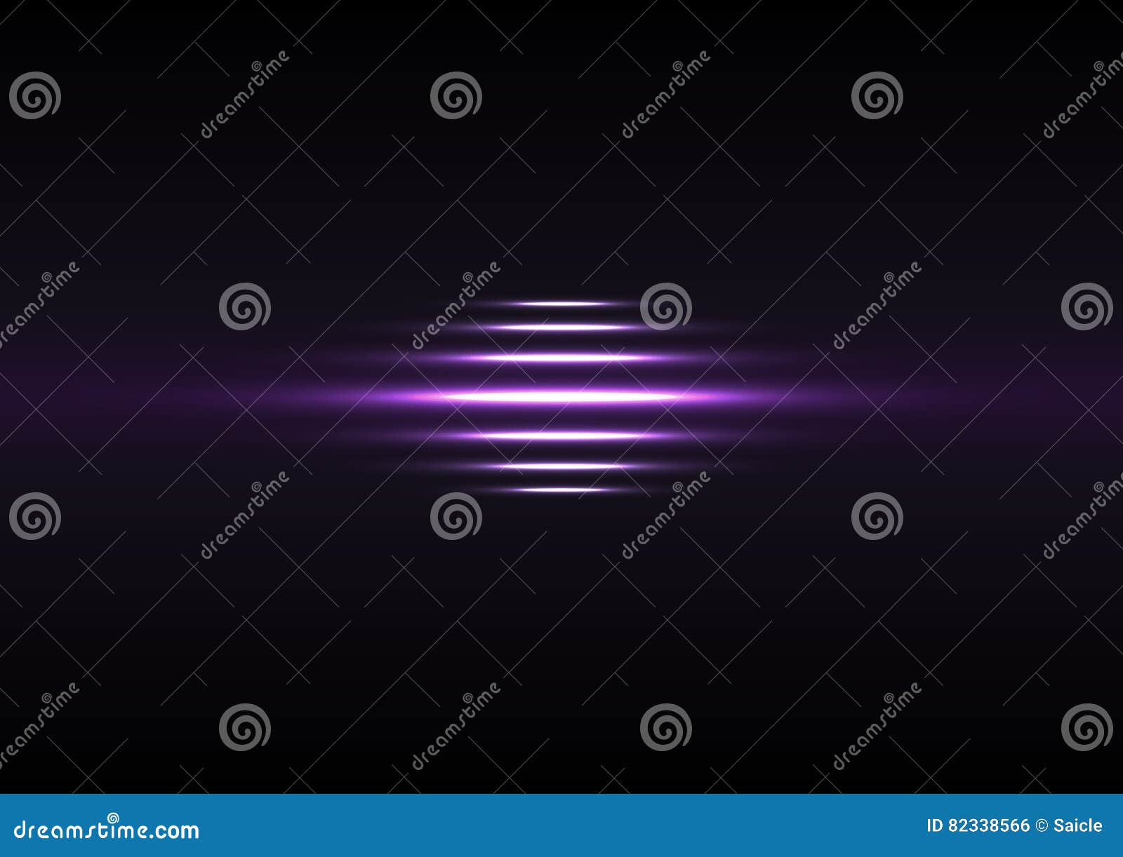 Glowing Purple Violet Round Frame. Vector Circle Shaped Light Sign ...