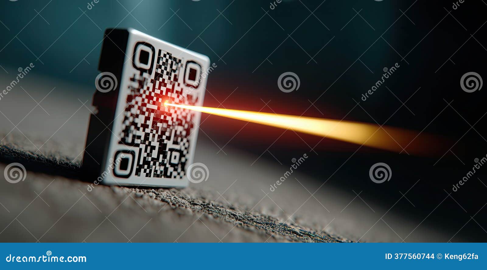 Laser Scanning Label With Barcode. Realistic Barcode Icon. Scan Me Icon ...