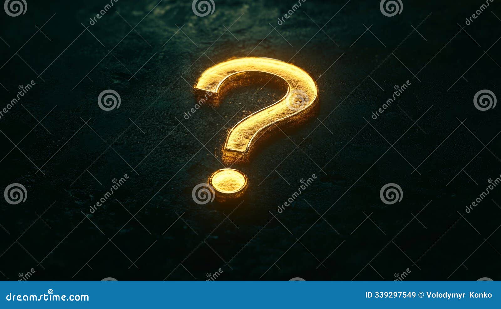 Glowing Question Mark on Dark Textured Background Stock Image - Image ...