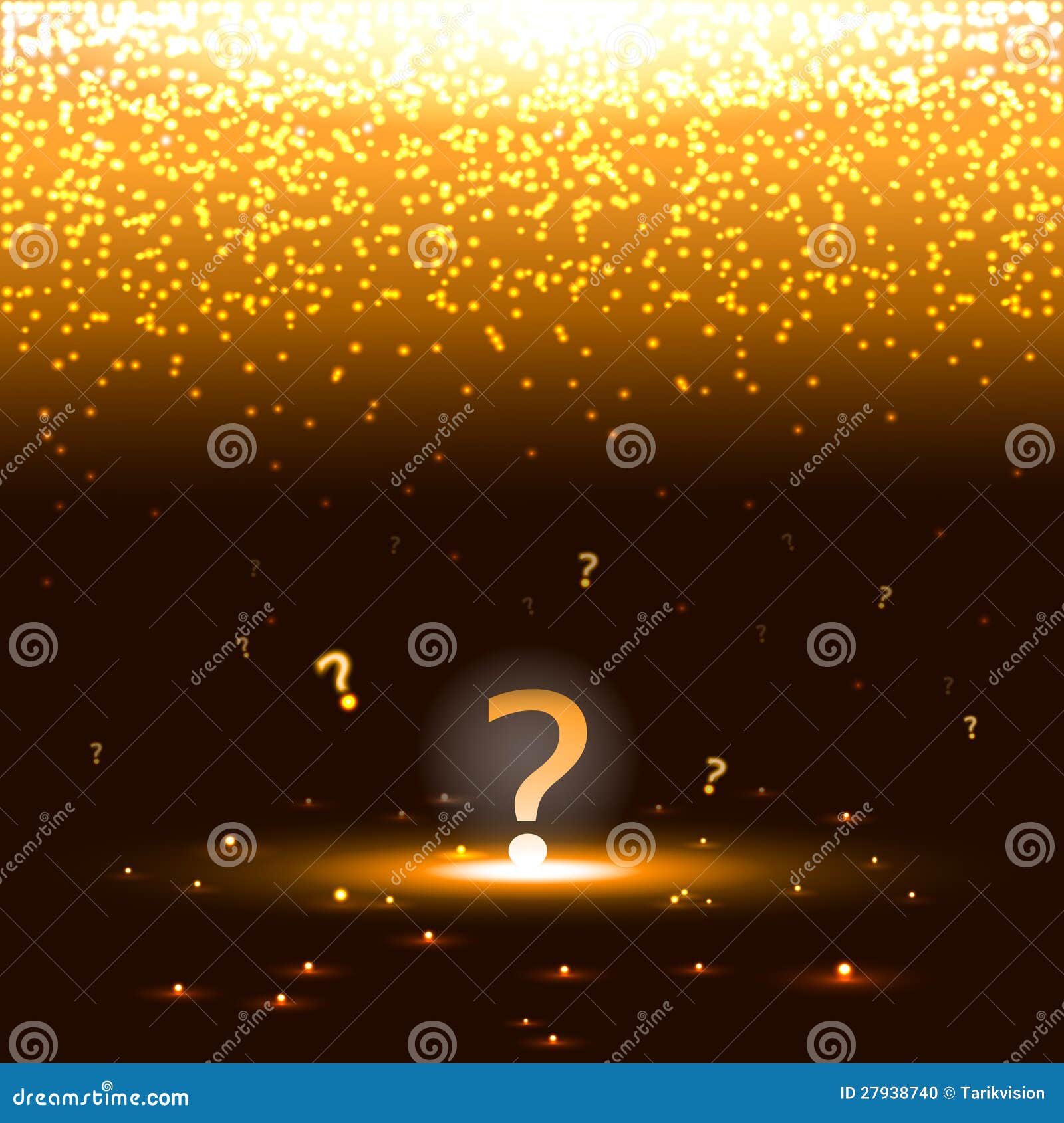 Glowing Question Mark with Sparks Stock Vector - Illustration of luxury ...