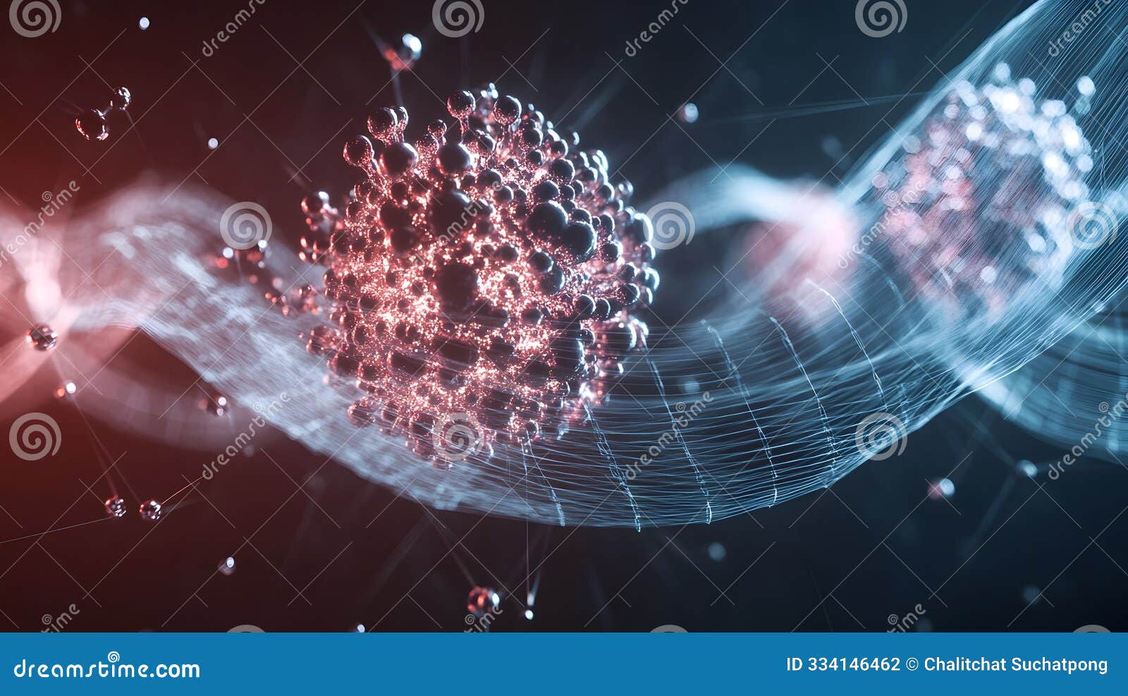 Glowing Radiation Waves Emitted from Nuclear Fission Process with ...