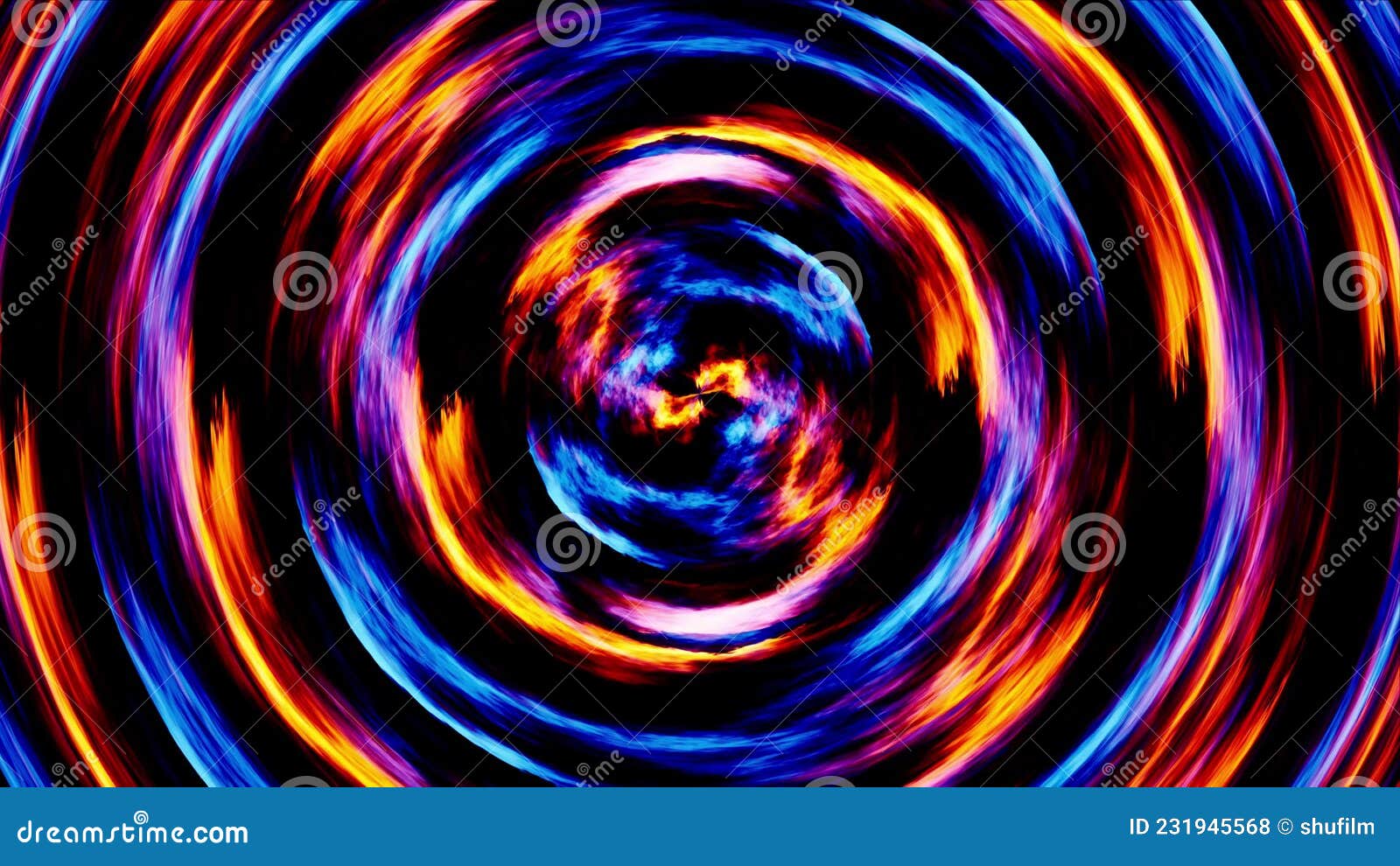 Glowing Red and Blue Fire Flame Energy Swirl Effect Loop Stock Footage ...